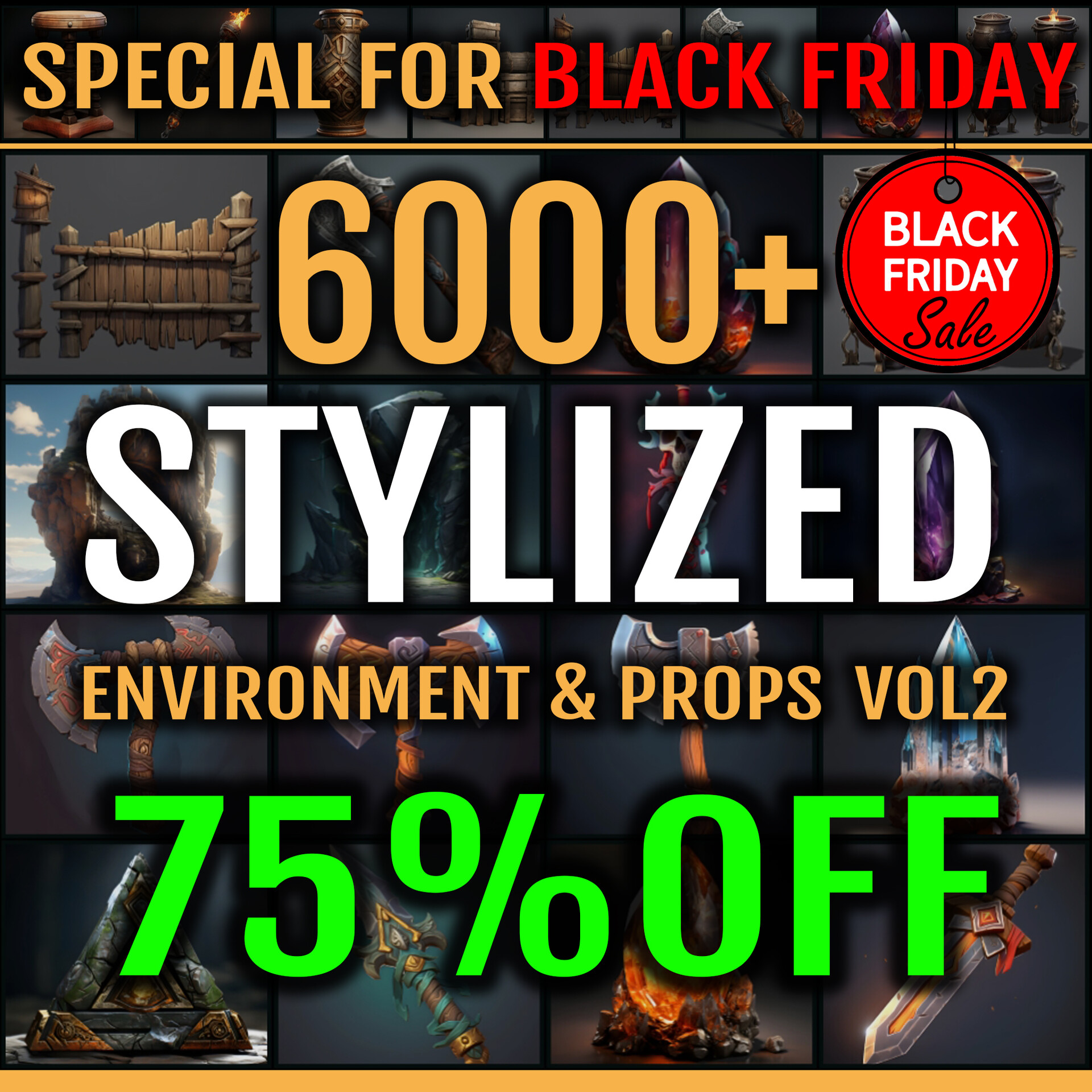 ArtStation - 6000+ Stylized Environment & Props MEGA Pack References VOL2