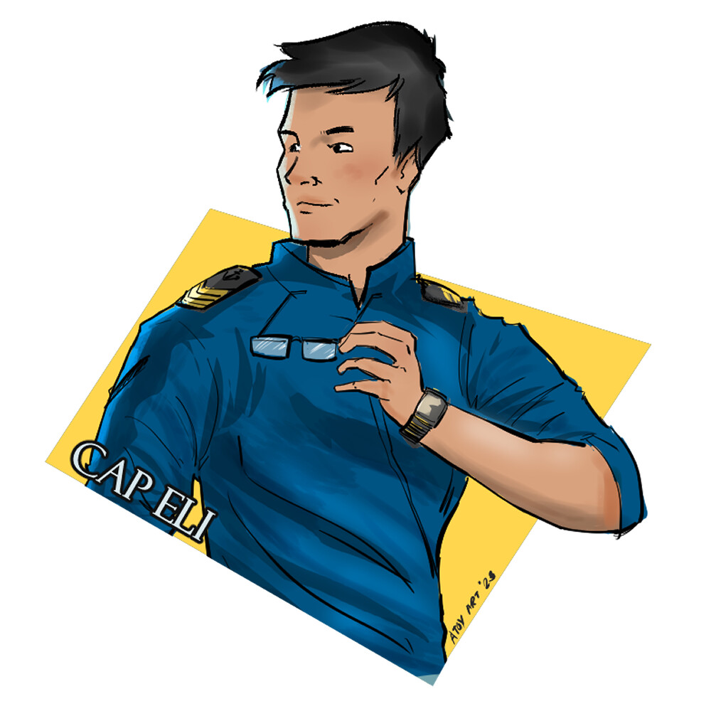 ArtStation - Capt Eli Illustration from Sketch to Final