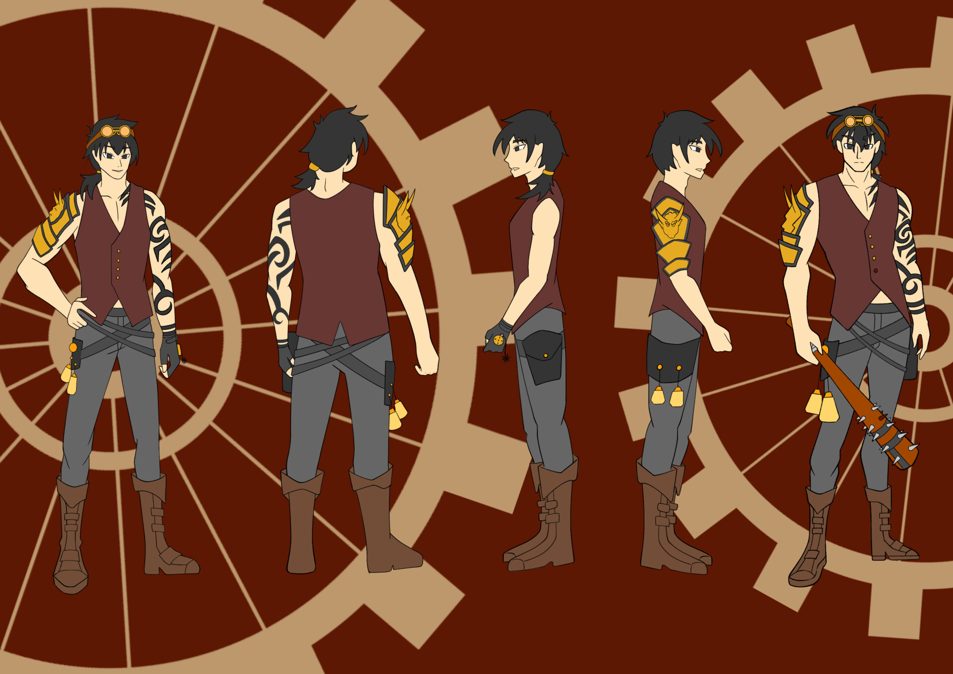 ArtStation - Steampunk Character Sheet