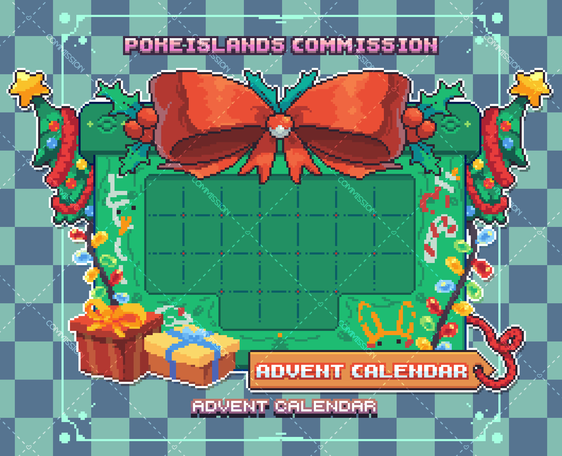 ArtStation - Minecraft GUI - CobblemonIslands Advent Calendar Commission