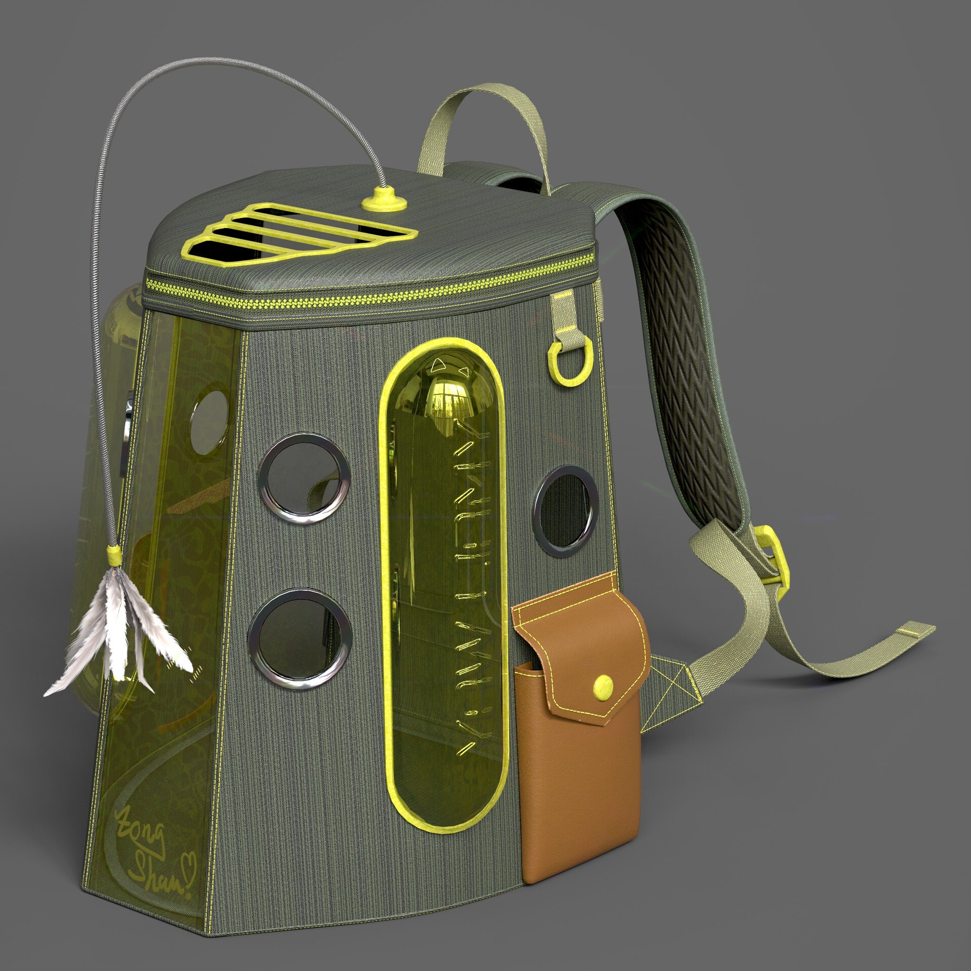 ArtStation - M6 Pet's Backpack Designed