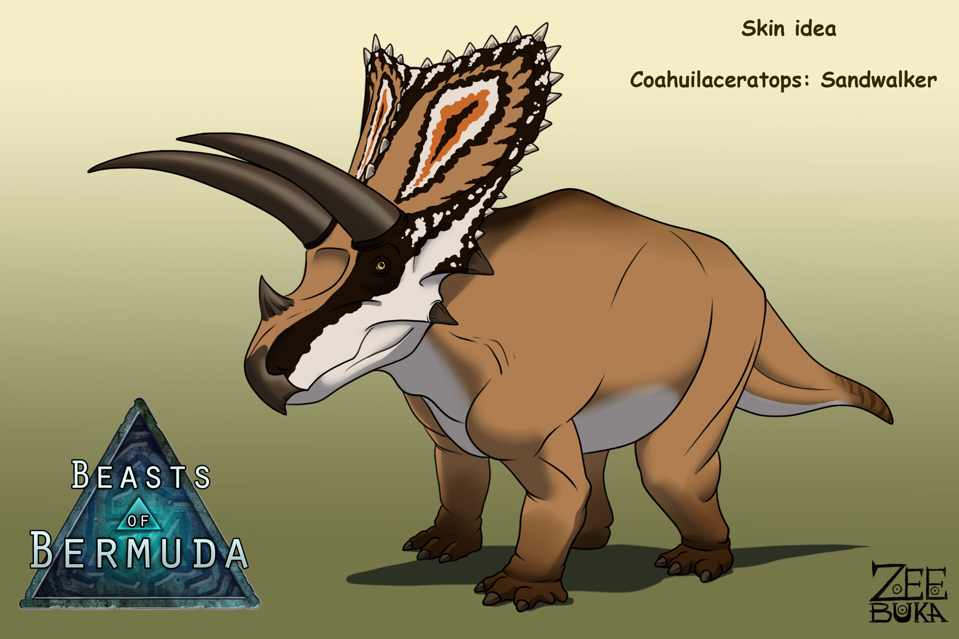 ArtStation - Coahuilaceratops: Sandwalker