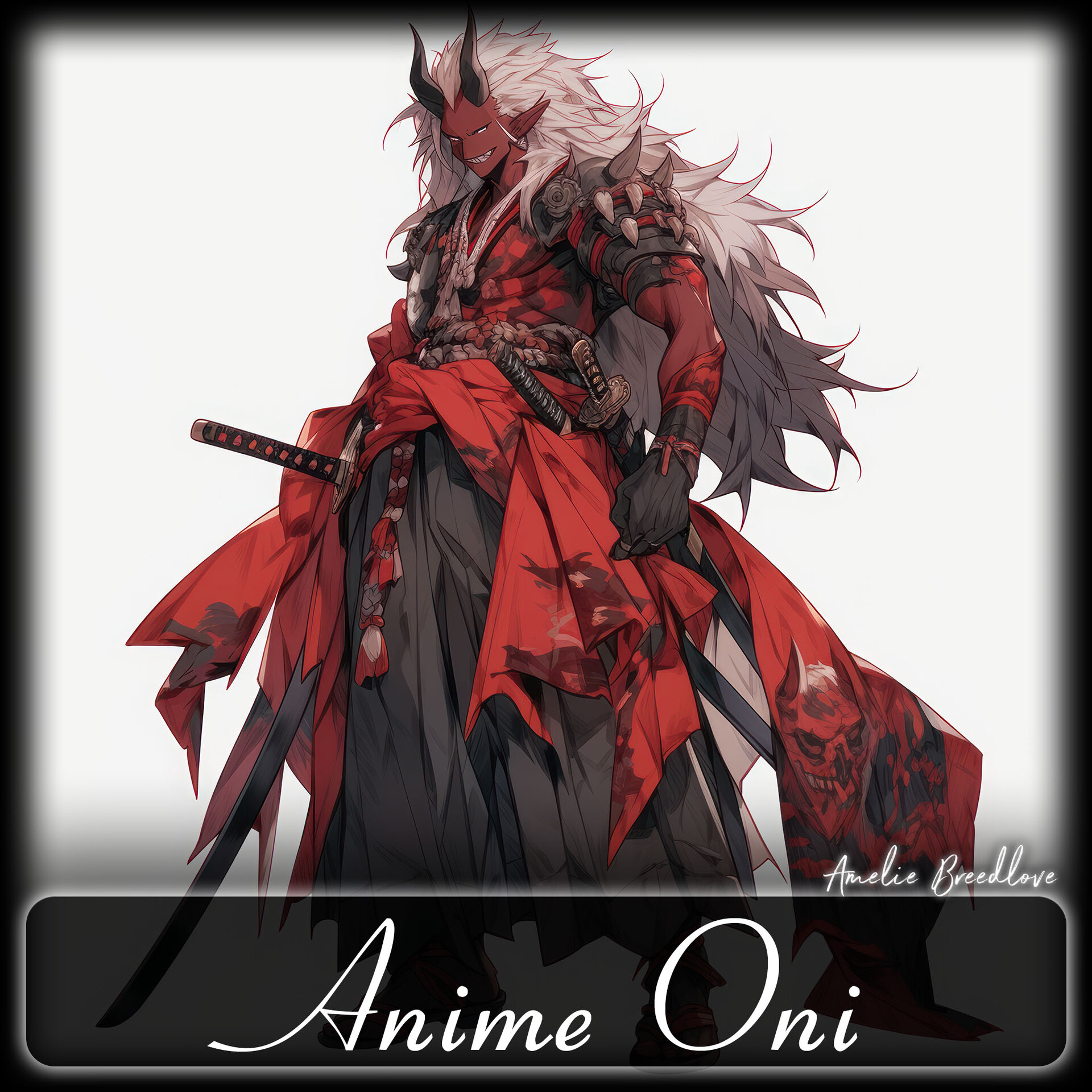 ArtStation - 200 Anime Oni (Full Body) Reference Pack | 4K | v.22