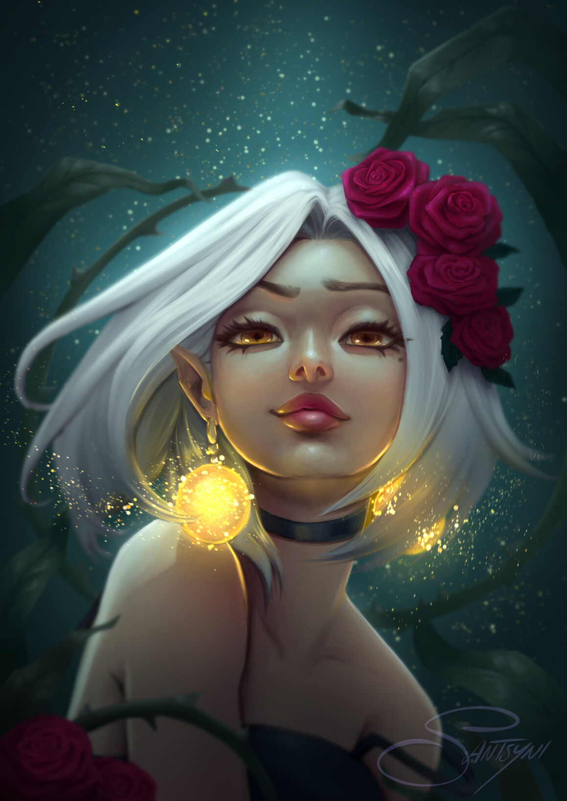 ArtStation - Night Roses