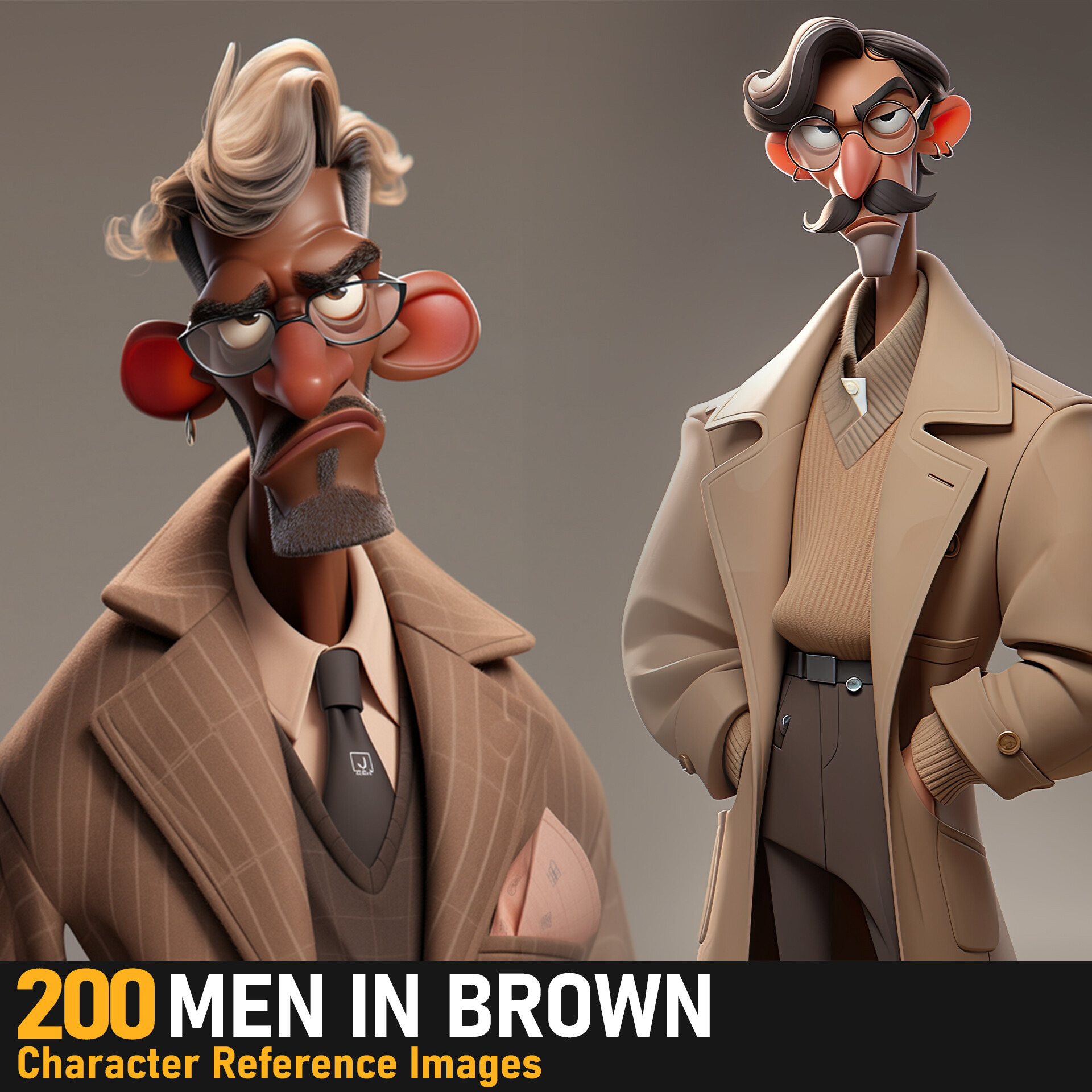 ArtStation - Men In Brown | 4K Reference Images
