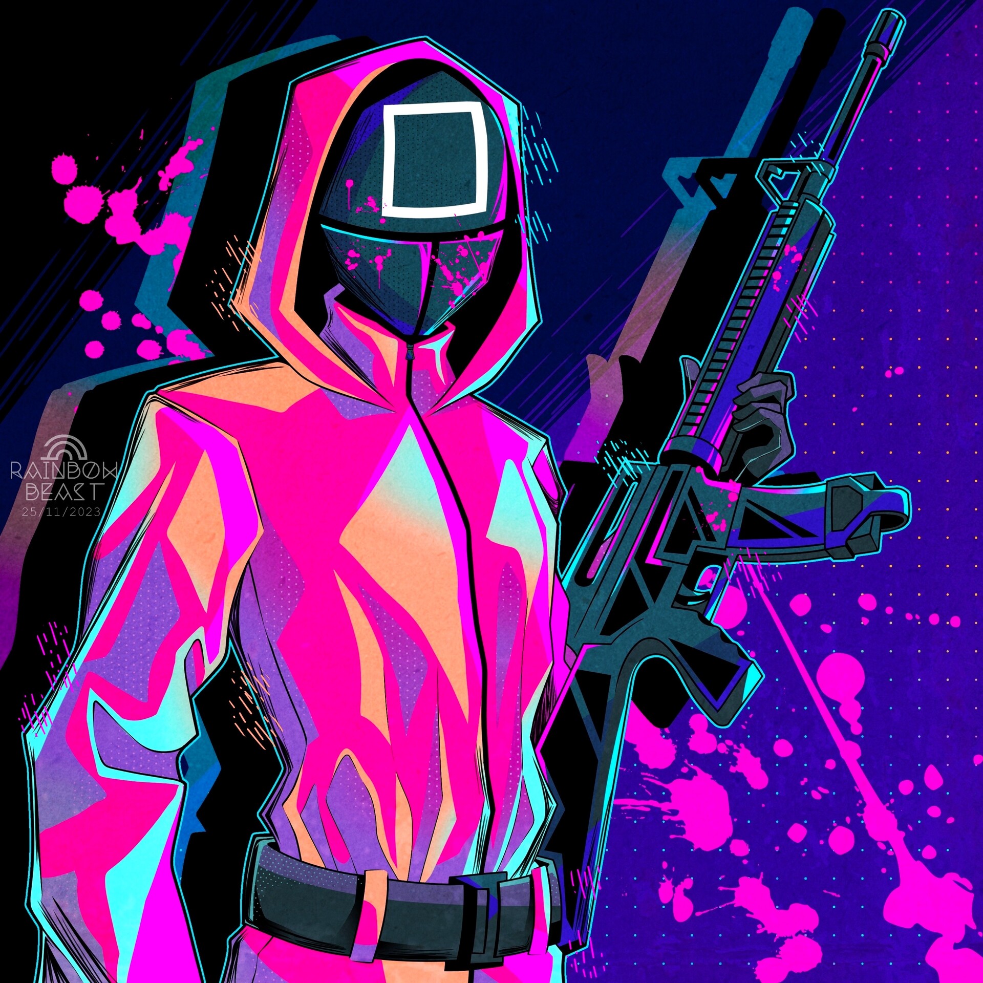 ArtStation - Masked Man from Squid Game