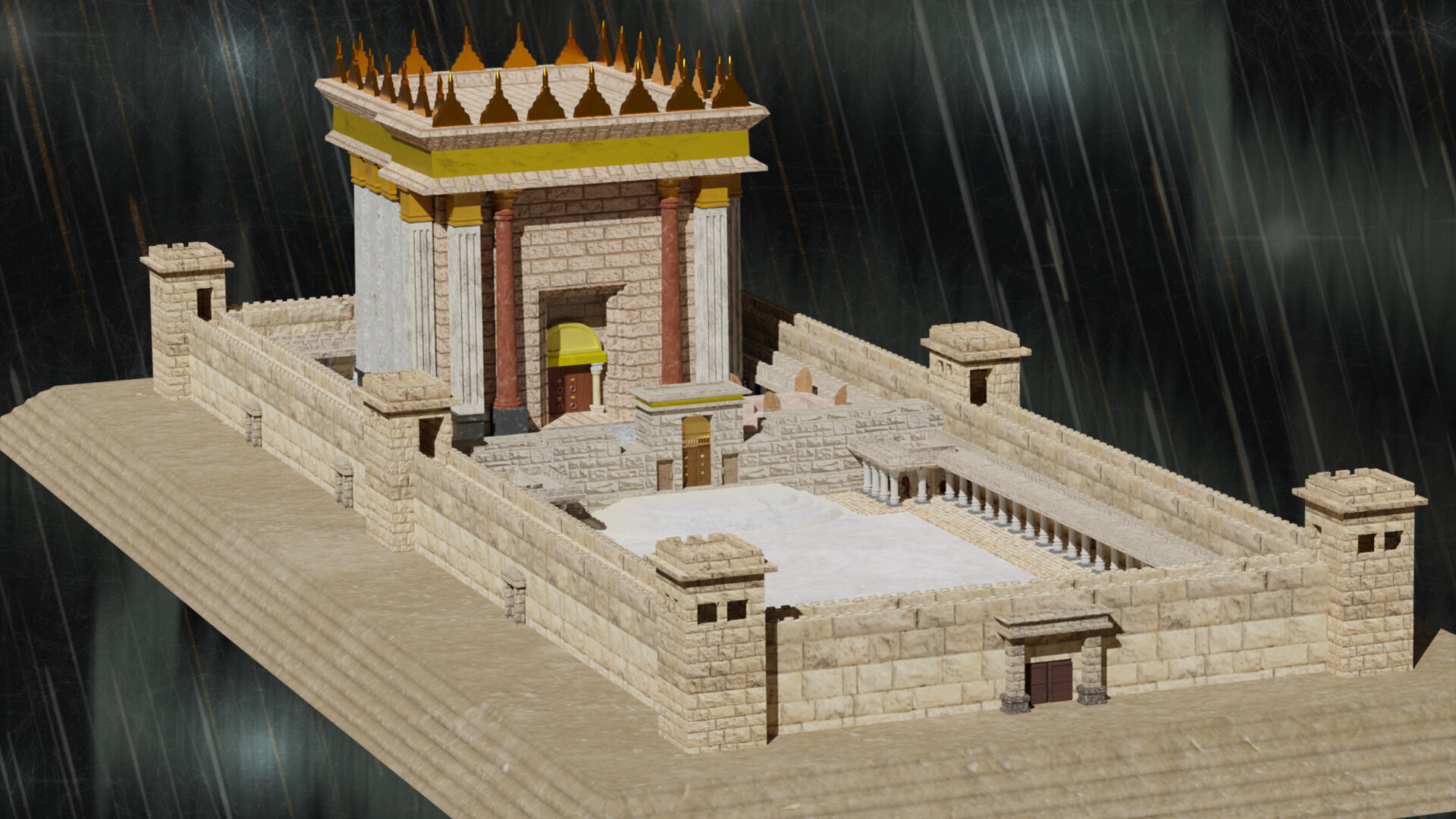 ArtStation - 3rd Jerusalem Temple - Israel - Mount Sion
