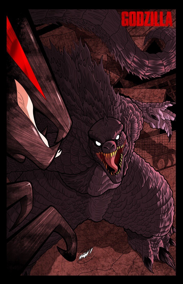 godzilla 2014 draw