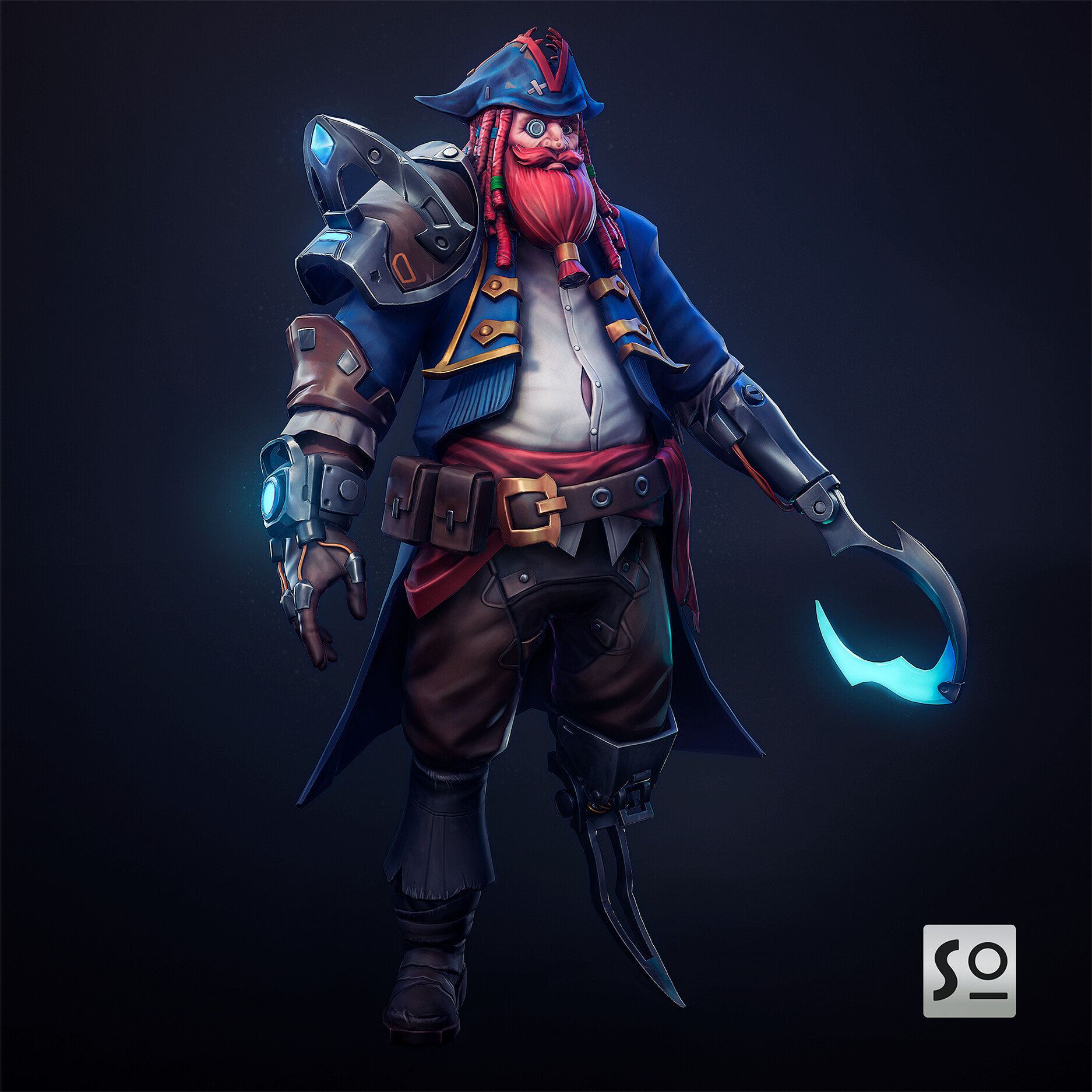 ArtStation - Stylized Pirate - Cyborg