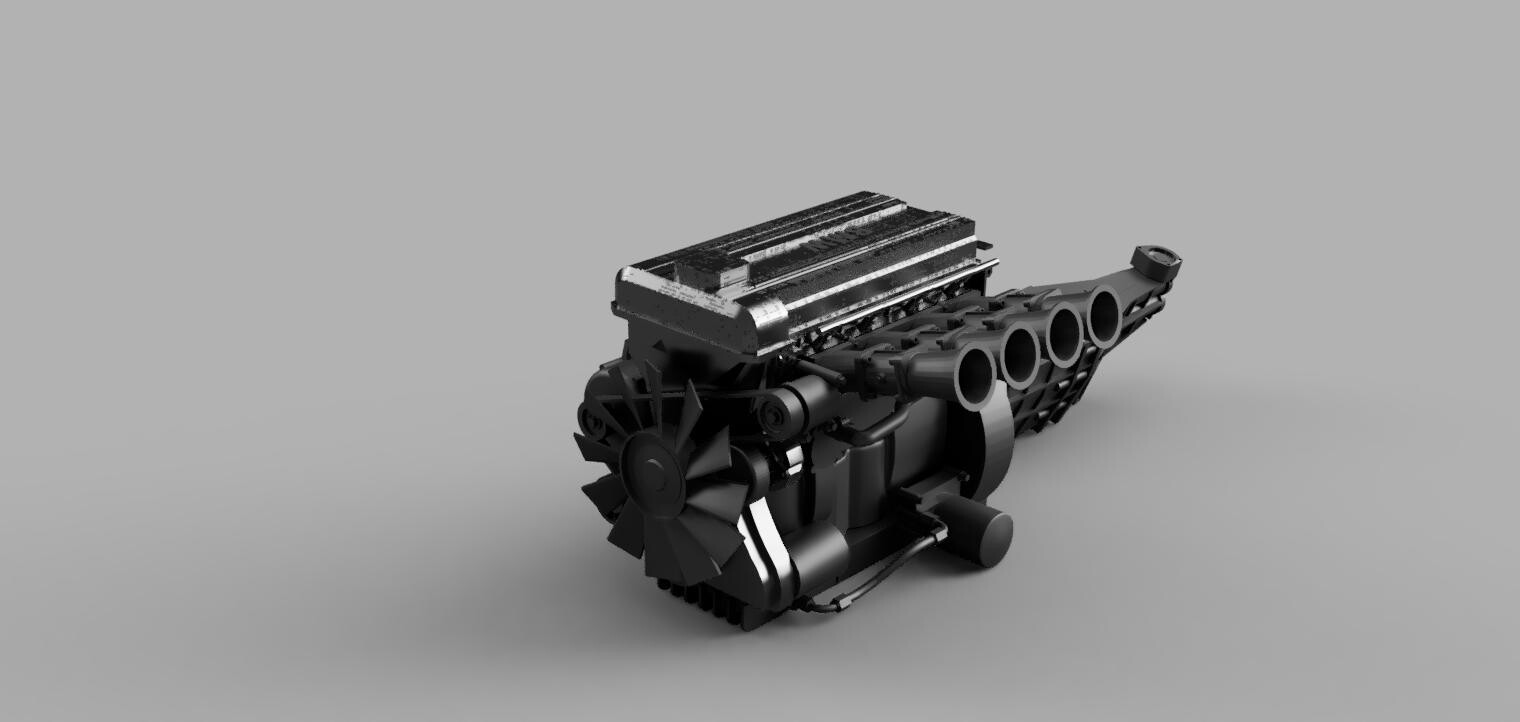 ArtStation - Engine model BMW