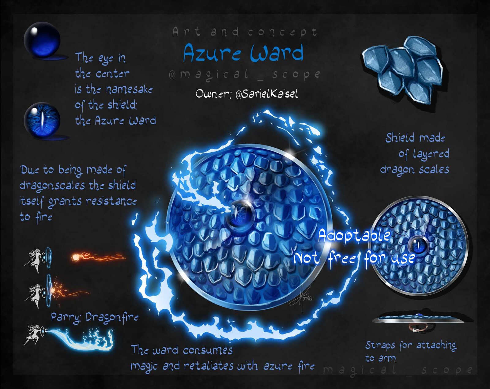 Magical Kaleidoscope - Drawcember 02: Azure Ward