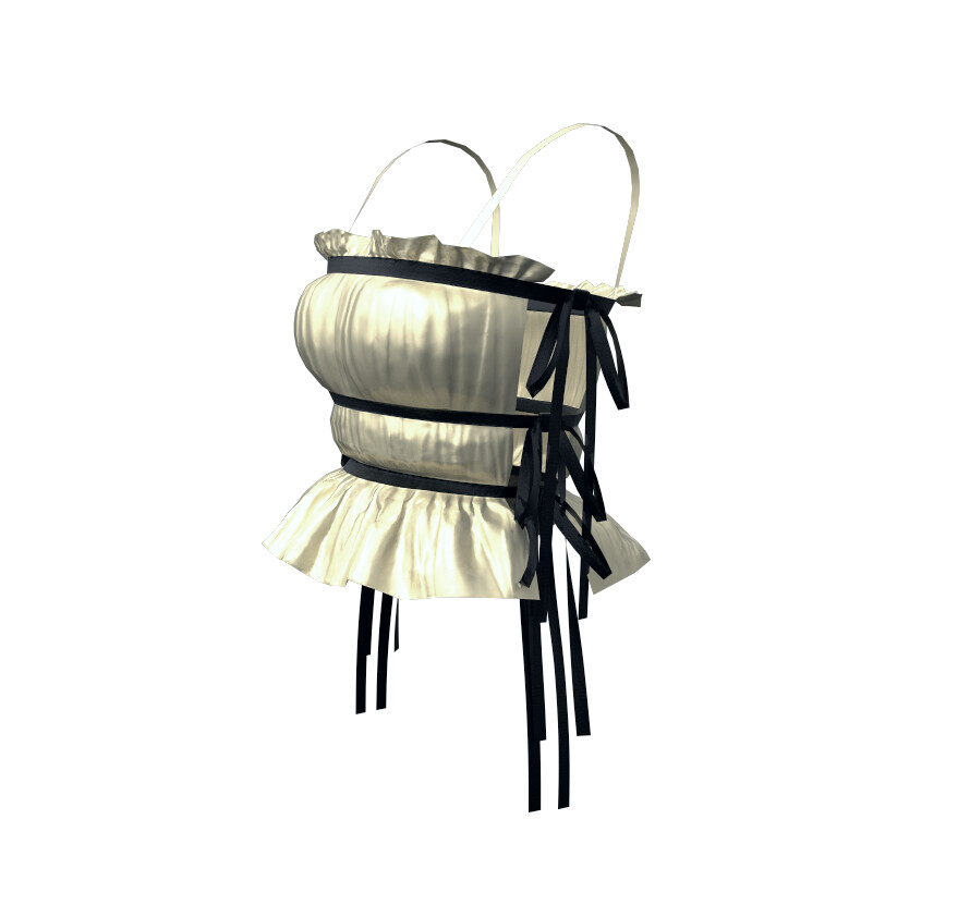 Kati Mahdavi - Silk Ruched Tank Top with Side Straps