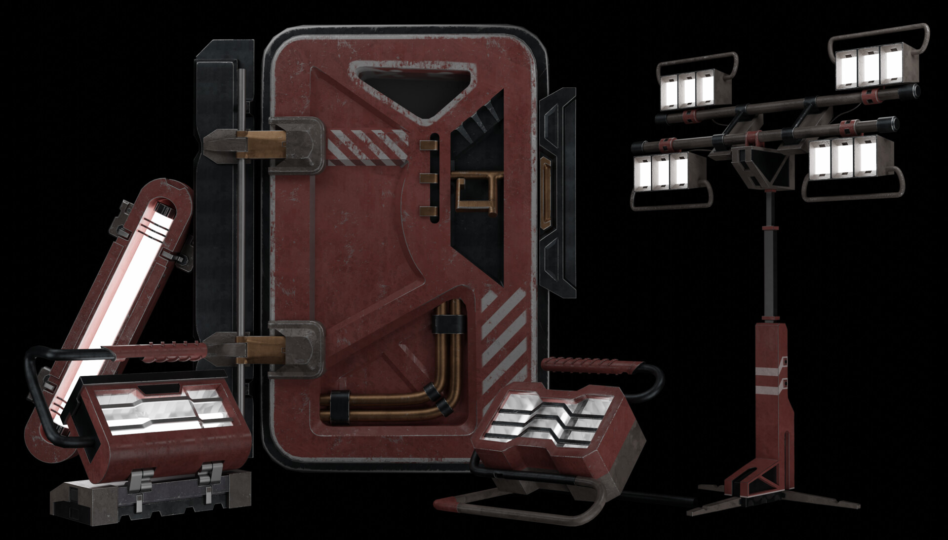 ArtStation - Sci fi interior set