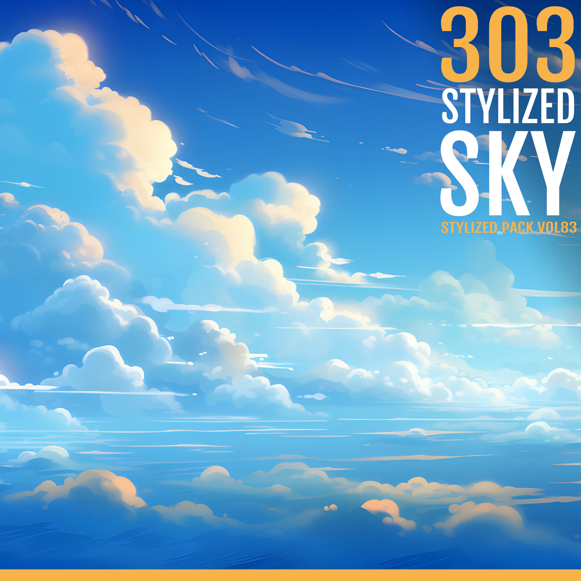 ArtStation - 303 Stylized Sky VOL83