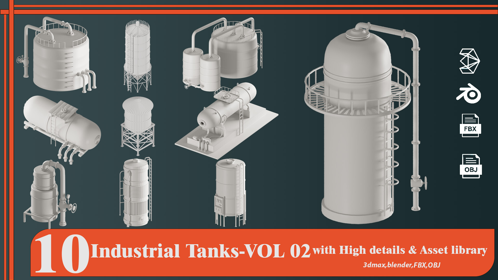 ArtStation - Industrial Tanks VOL-02