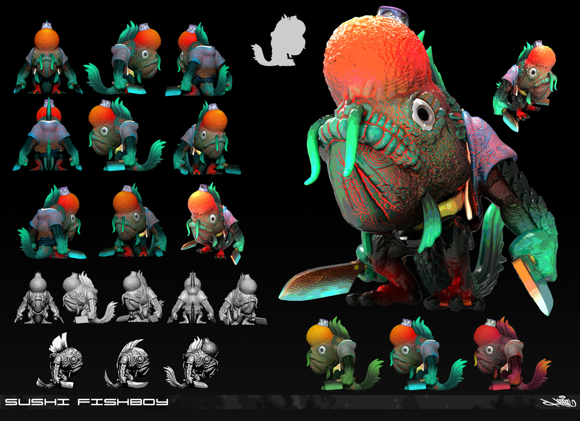 ArtStation - PROJECT: SUSHI FISHBOY