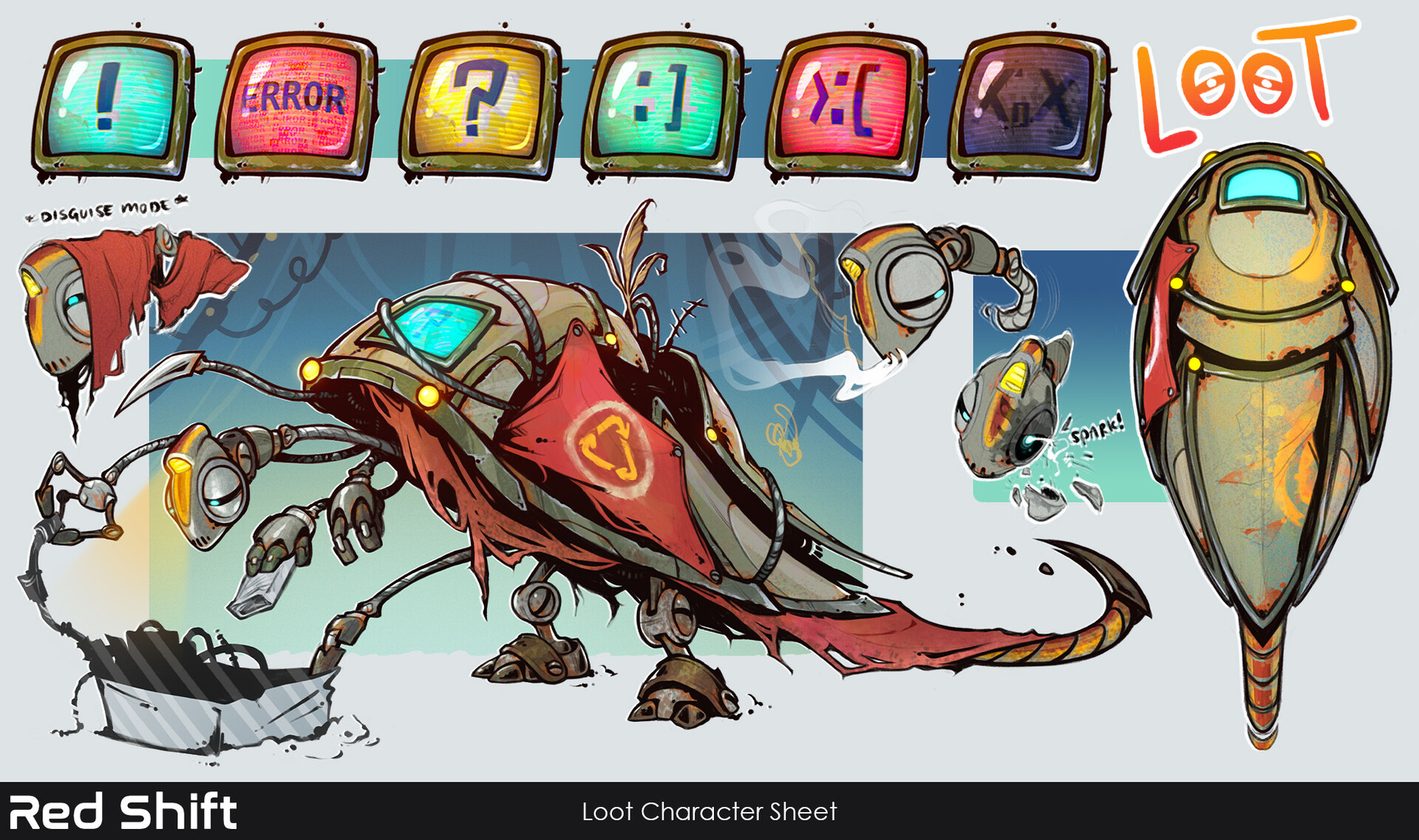 August Chamberlain - REDSHIFT - Character Designs