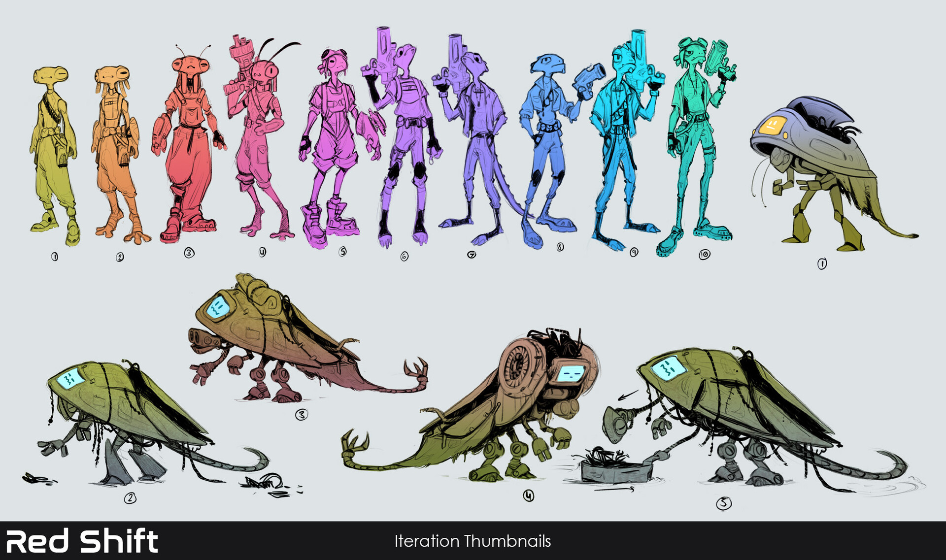 August Chamberlain - REDSHIFT - Character Designs