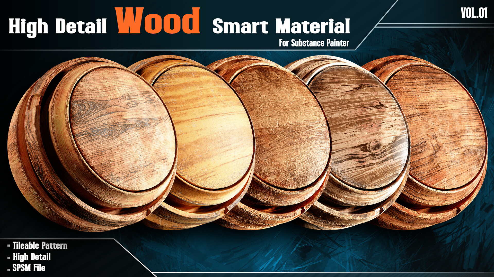 mehdi shahraki - High Detail Wood Smart Materials - Vol.01 ( + Free Sample )