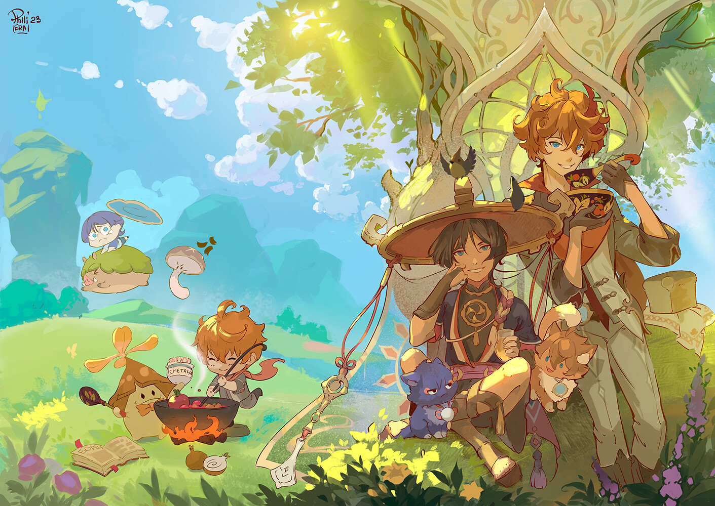 Philiera's artworks - Cover for Chiscara fan zine