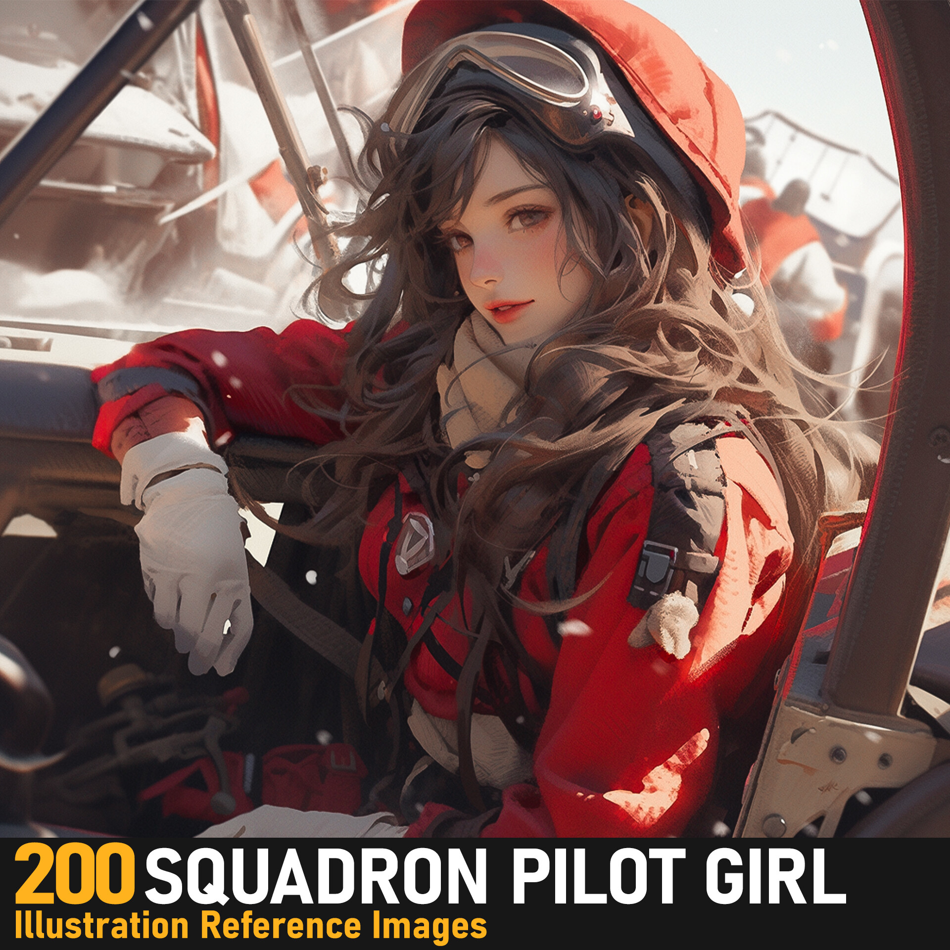 ArtStation - Squadron Pilot Girl | 4K Reference Images