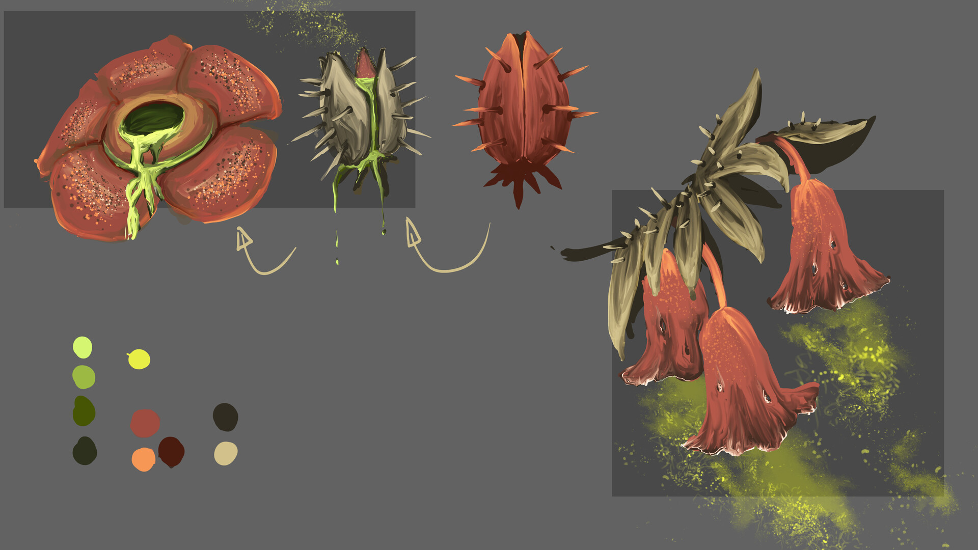 ArtStation - Putrid Plants concept art