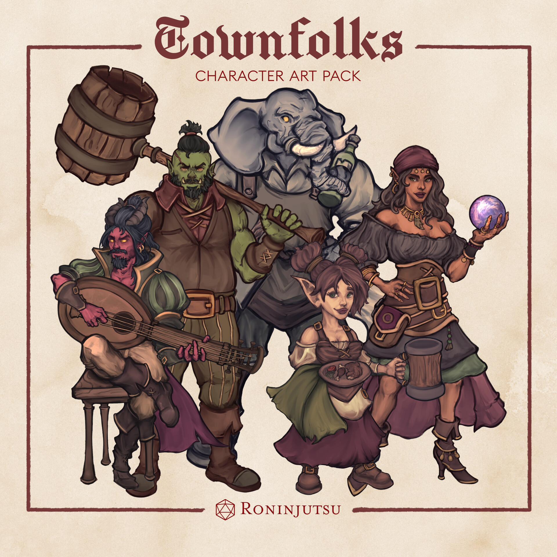 ArtStation - Townfolks - Character Art Pack