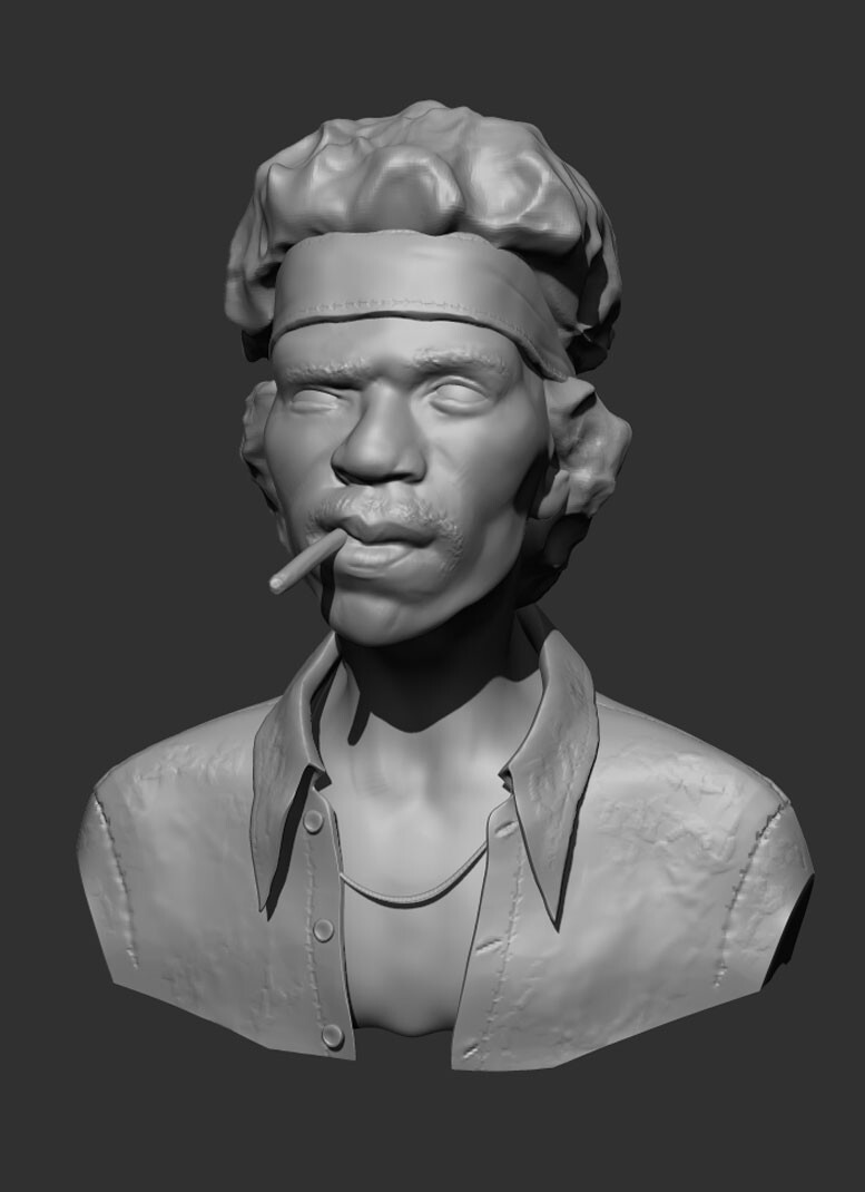 ArtStation - Jimi Hendrix