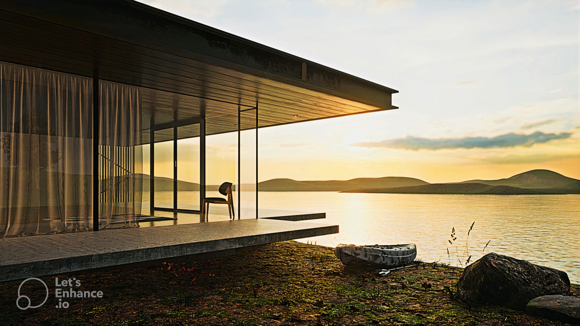 ArtStation - Lakeside house