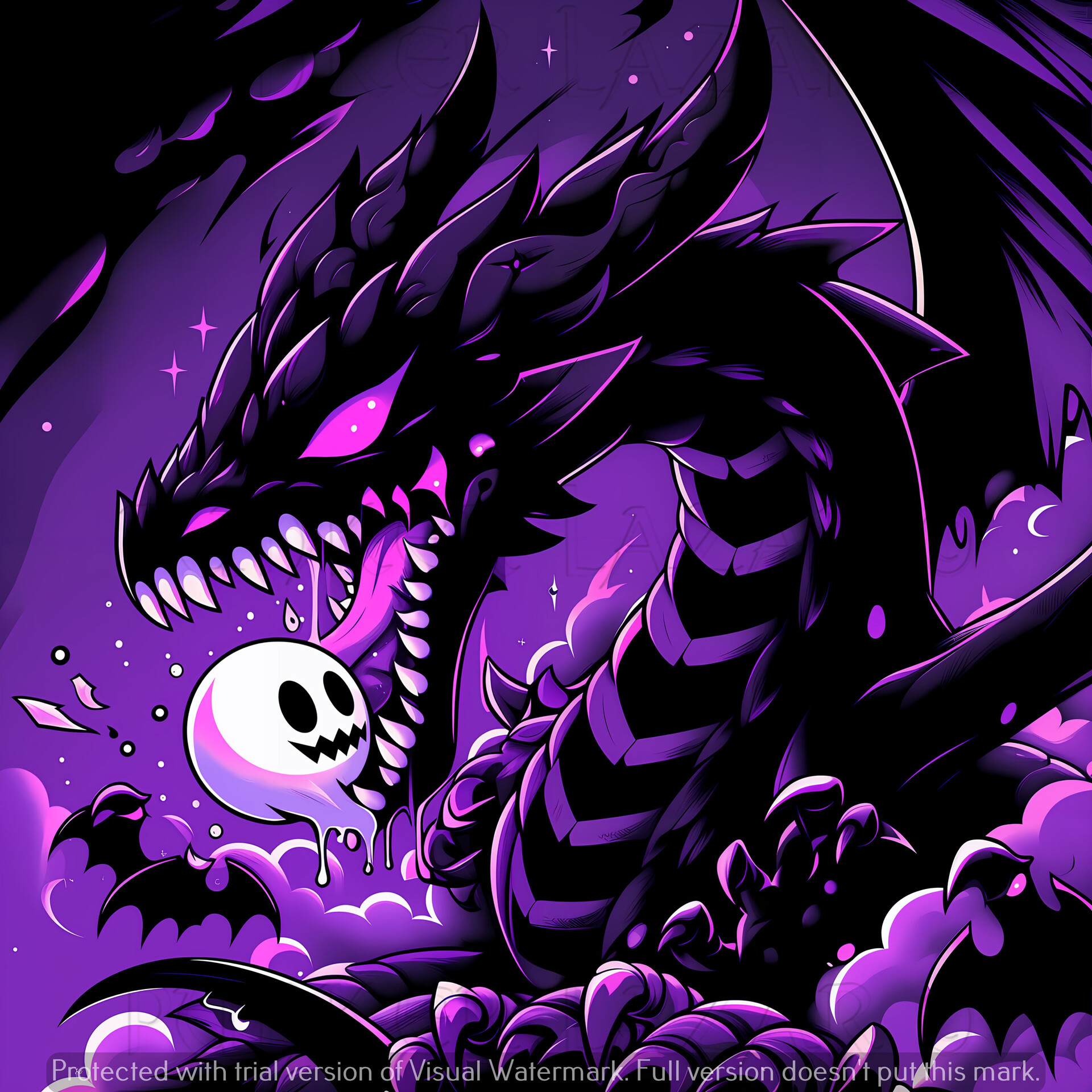 ArtStation - Black Dragon Souls Eater