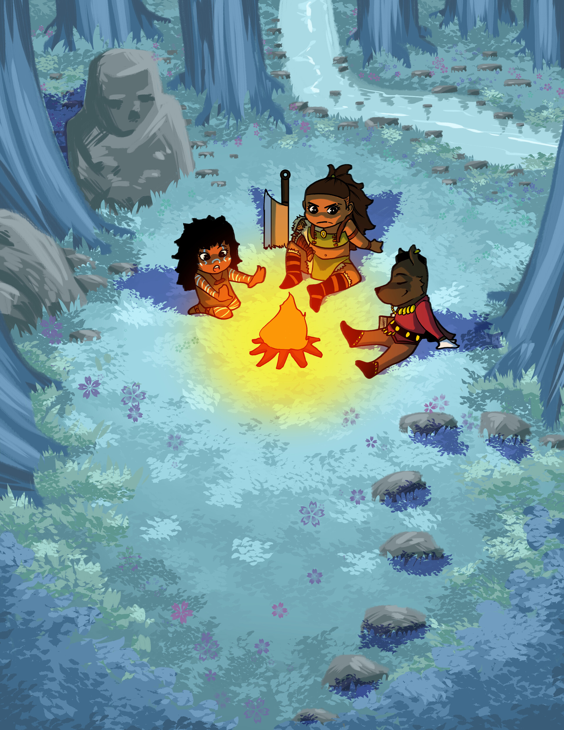 ArtStation - CURSED EMBERS Issue 1 back cover