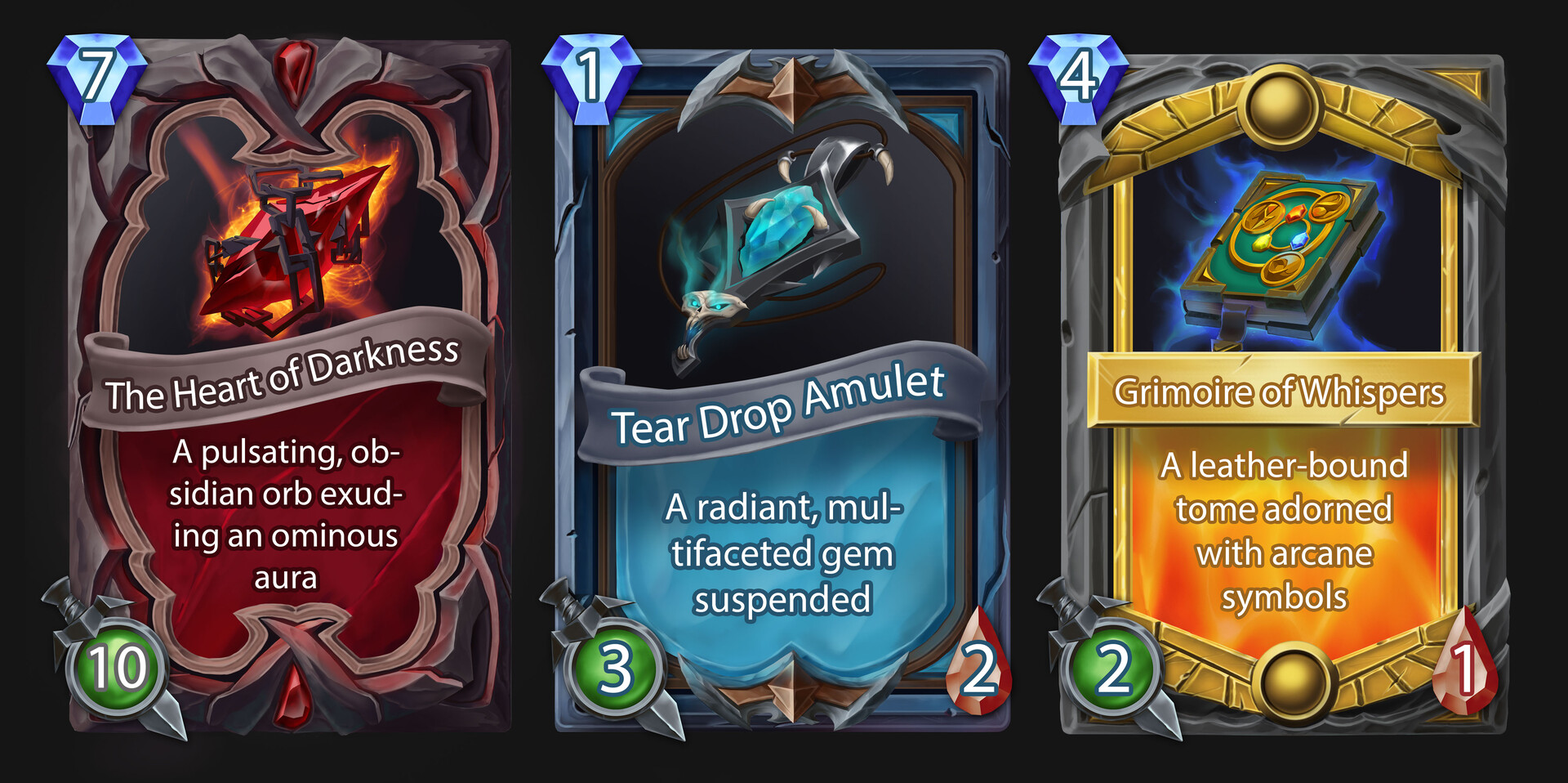 ArtStation - Heartstone cards practice: Artifacts