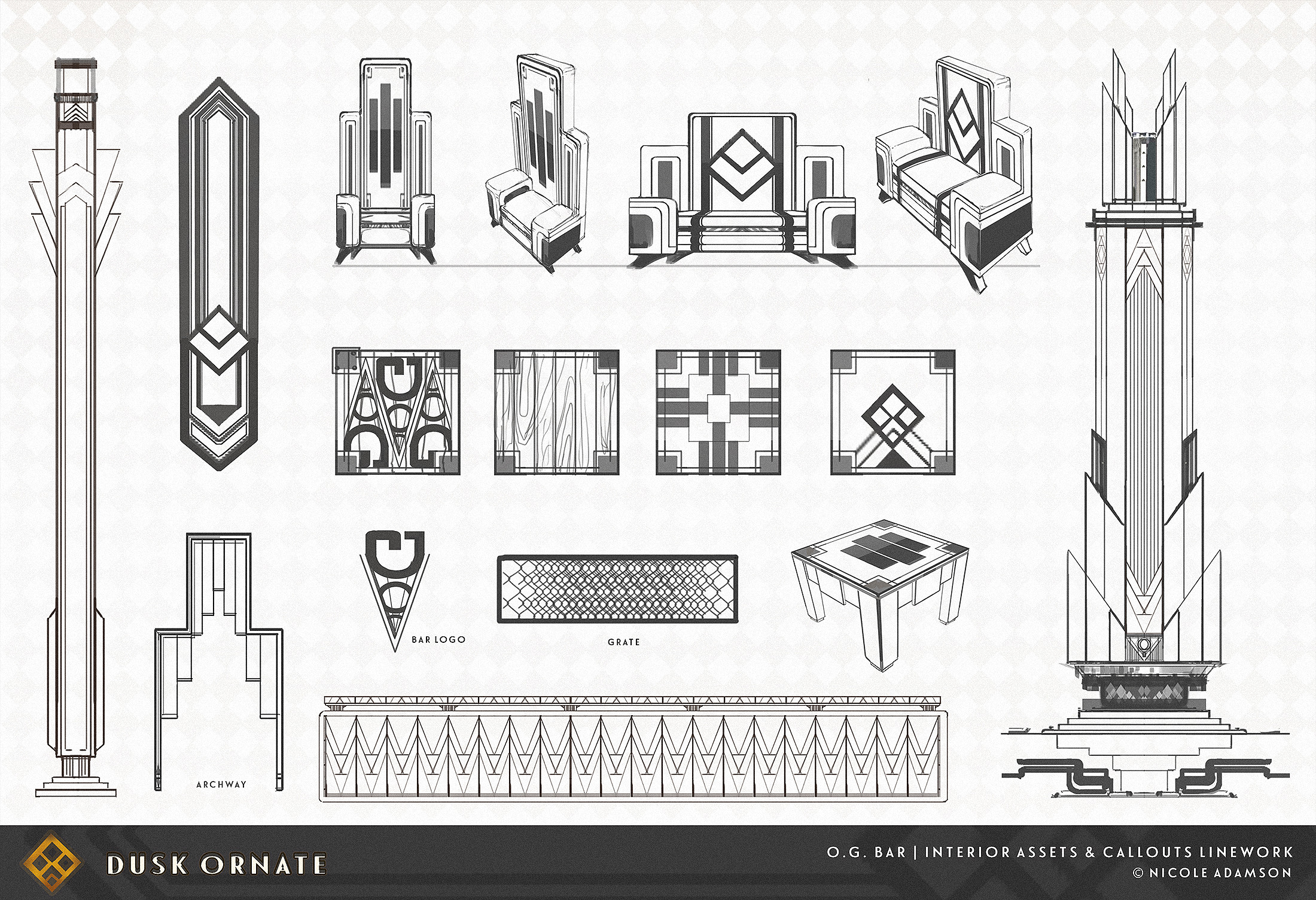 Nicole Adamson Concept Artist, Storyboards, Illustrator, & Visual Strategist - Dusk Ornate | O.G ...