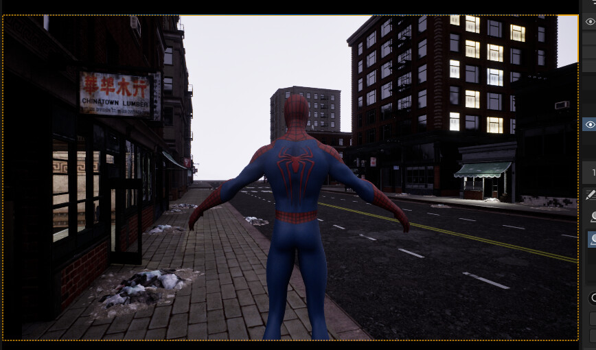 ArtStation - Spider Man create a level sequence in Unreal Engine 5