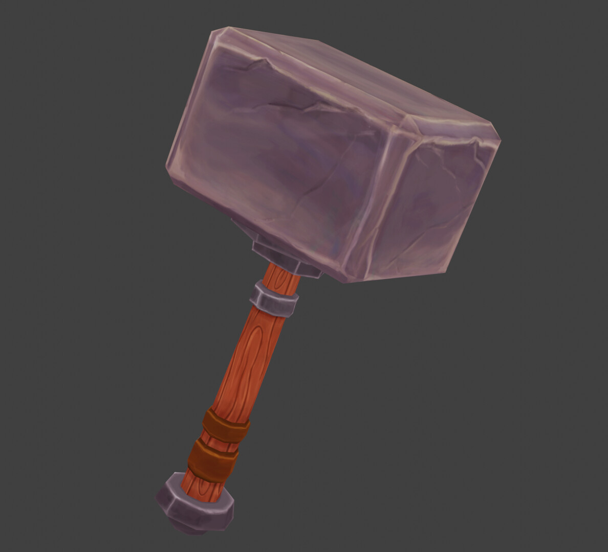 ArtStation - Stylized Hammer - Hand paint study