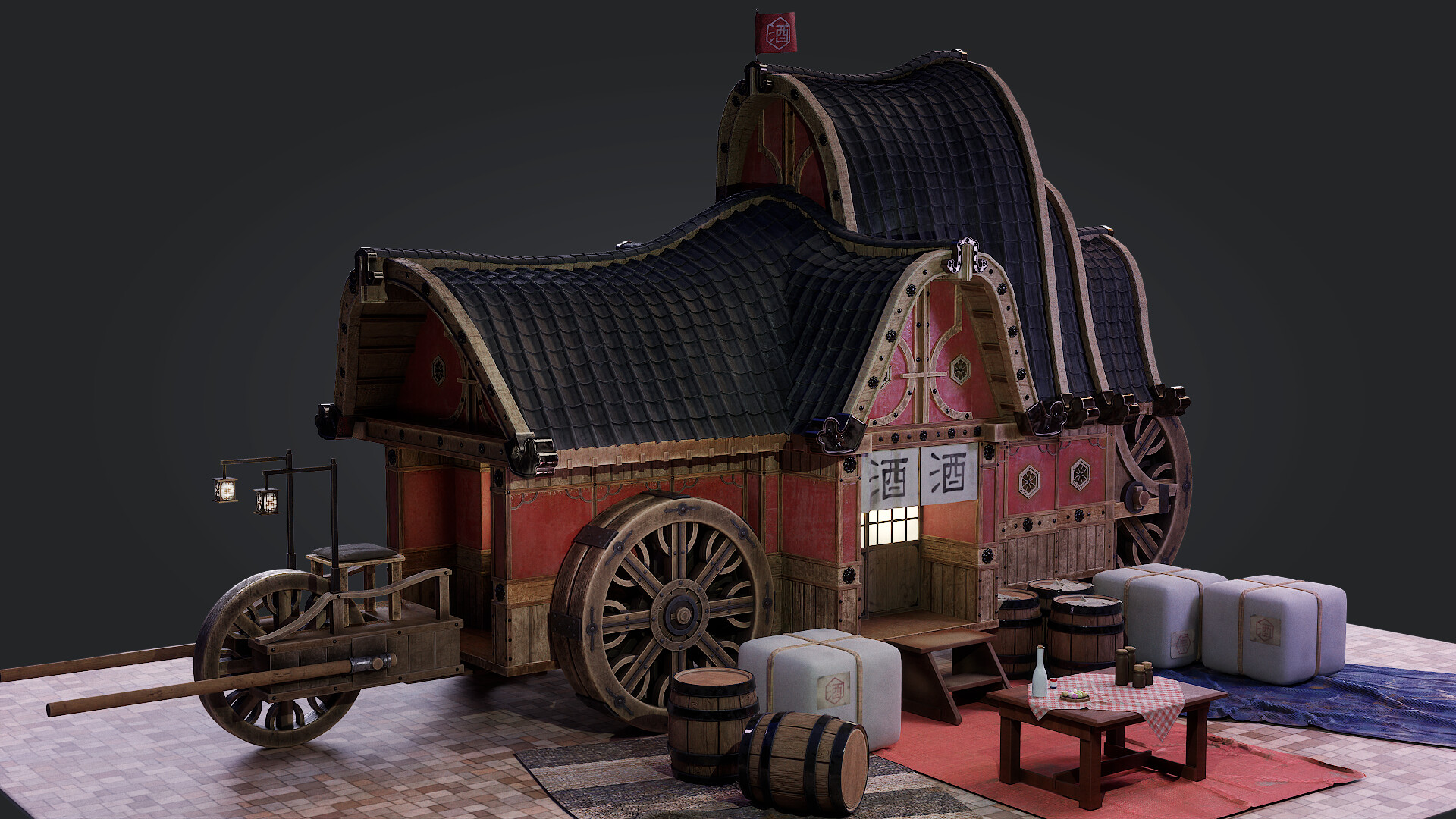 ArtStation - wagon shop