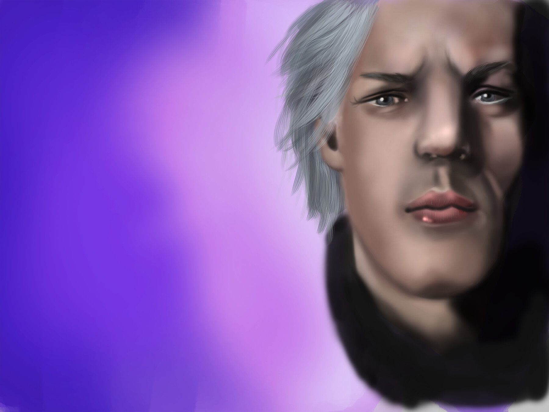 ArtStation - Vergil fan art potrait.