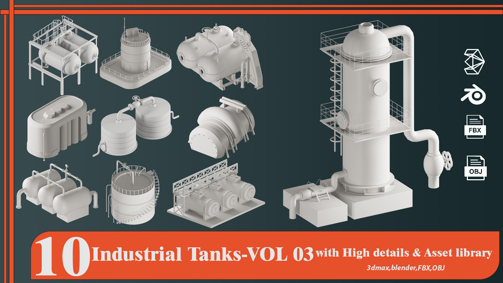 ArtStation - Industrial Tanks VOL-03