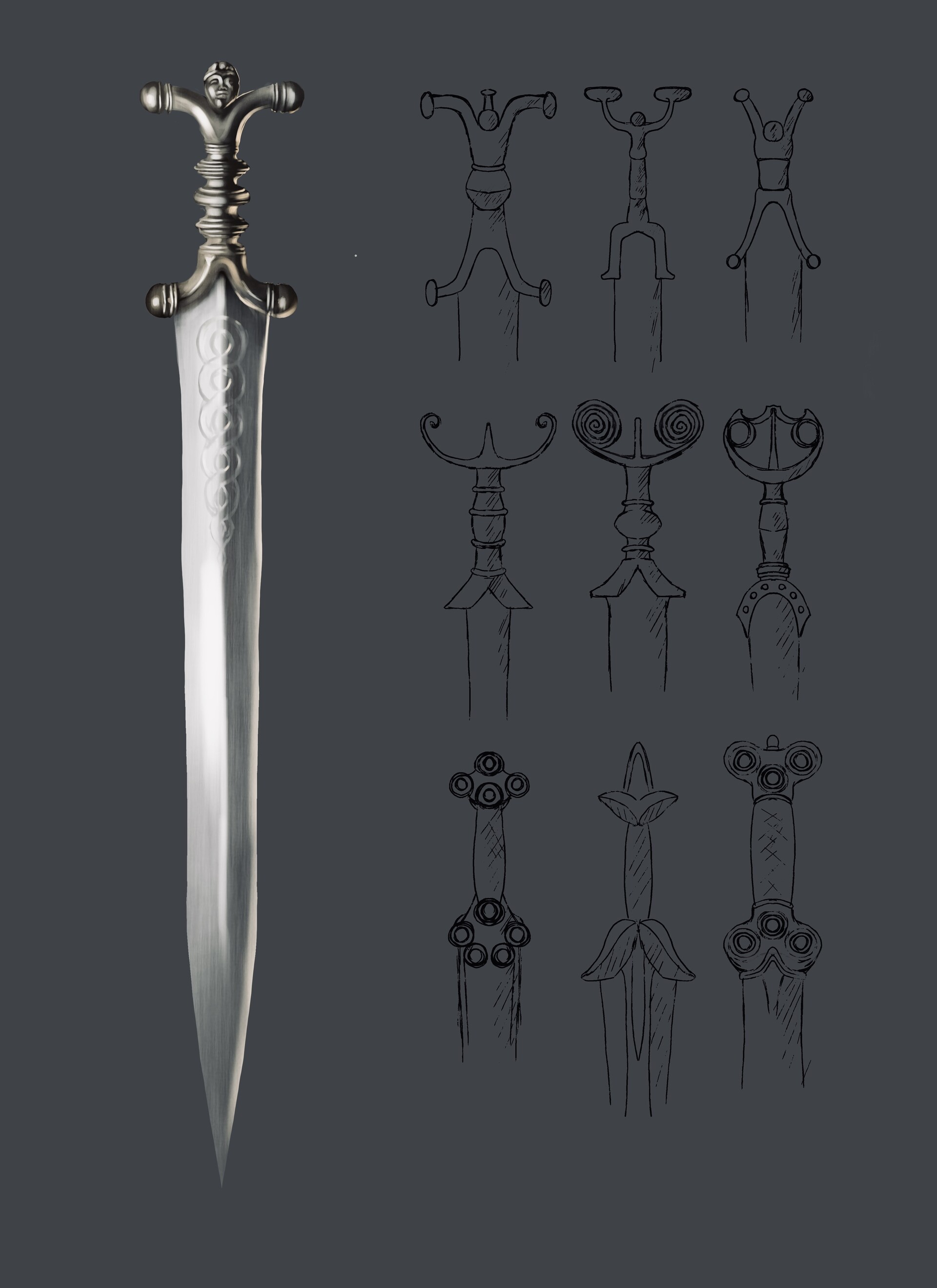 ArtStation - Sword studies