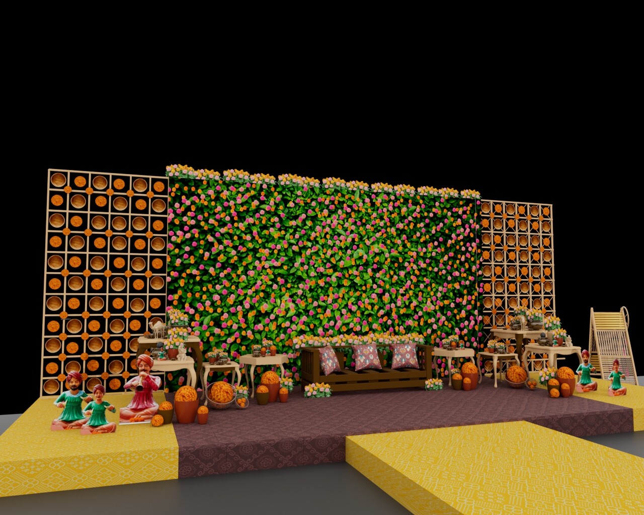 ArtStation - Traditional wedding set visual