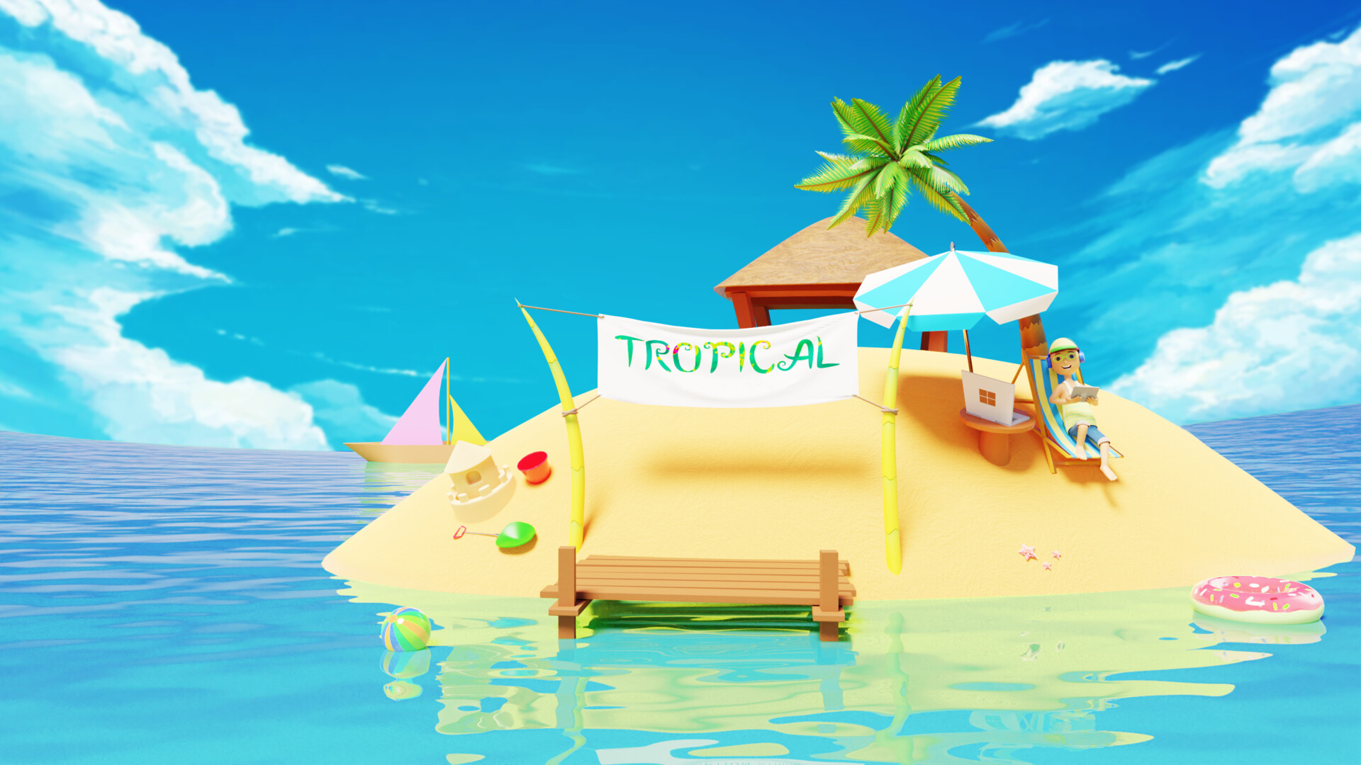 ArtStation - Tropical Island