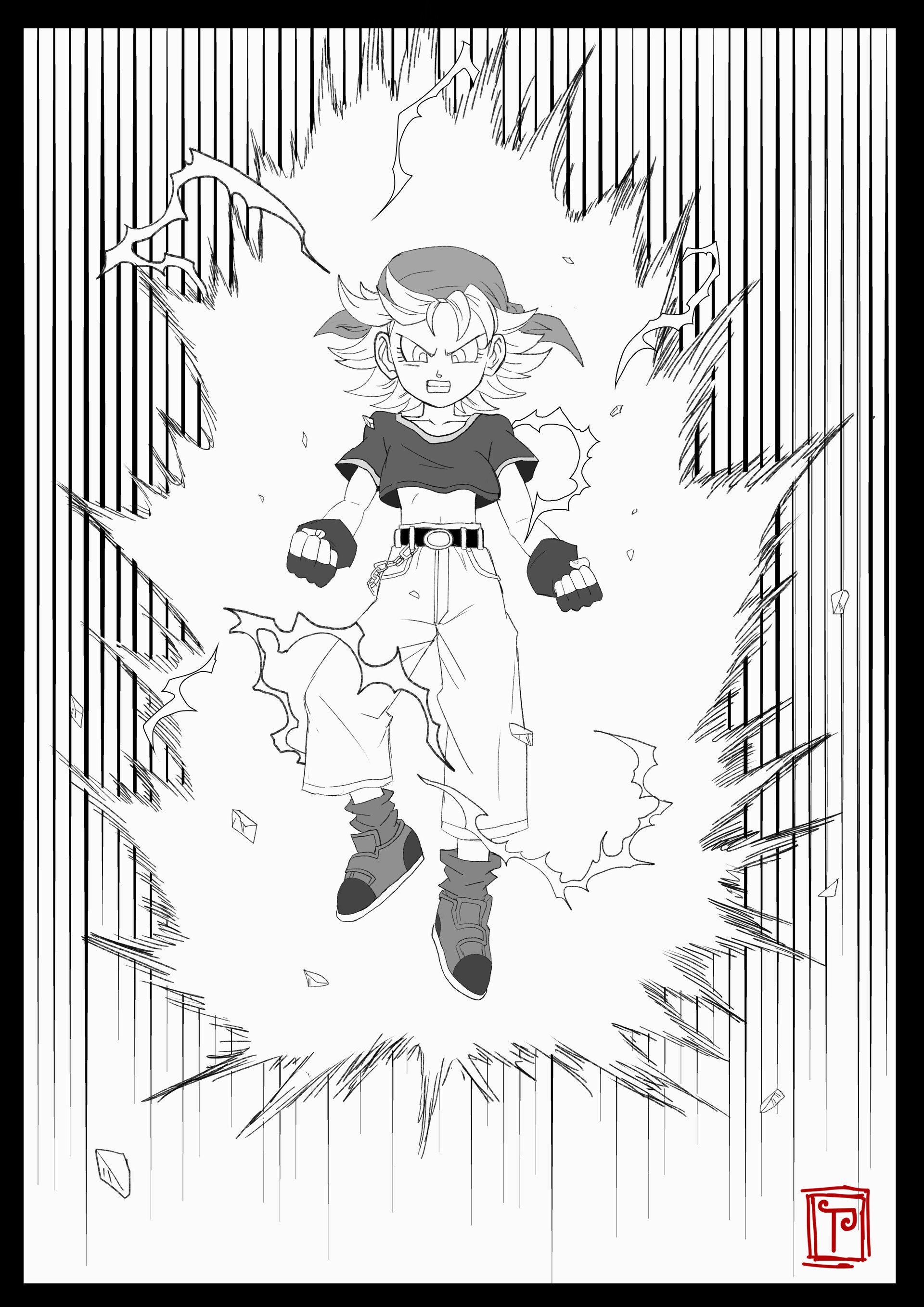 ArtStation - Dragon ball gt pan fanart. for test