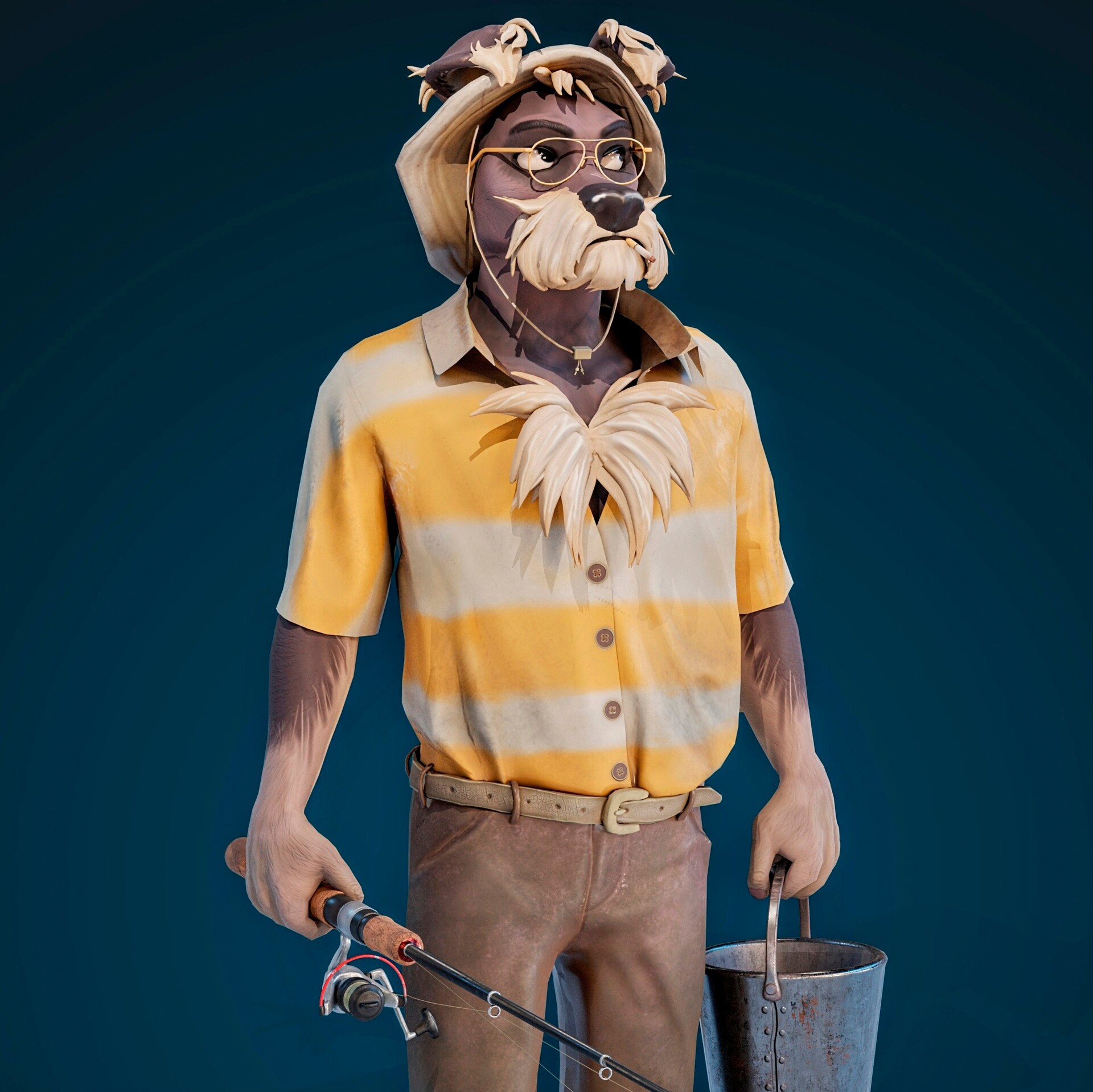 ArtStation - Furry Dog "Dexter" Game Ready