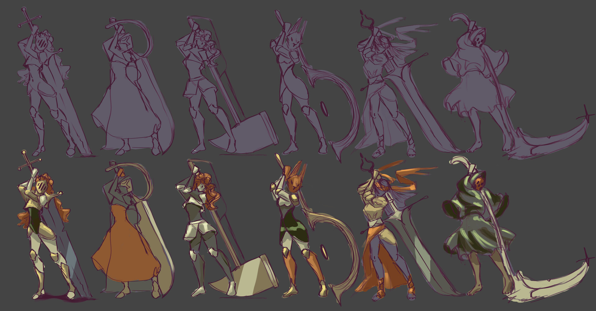 ArtStation - The two-handed sword of women