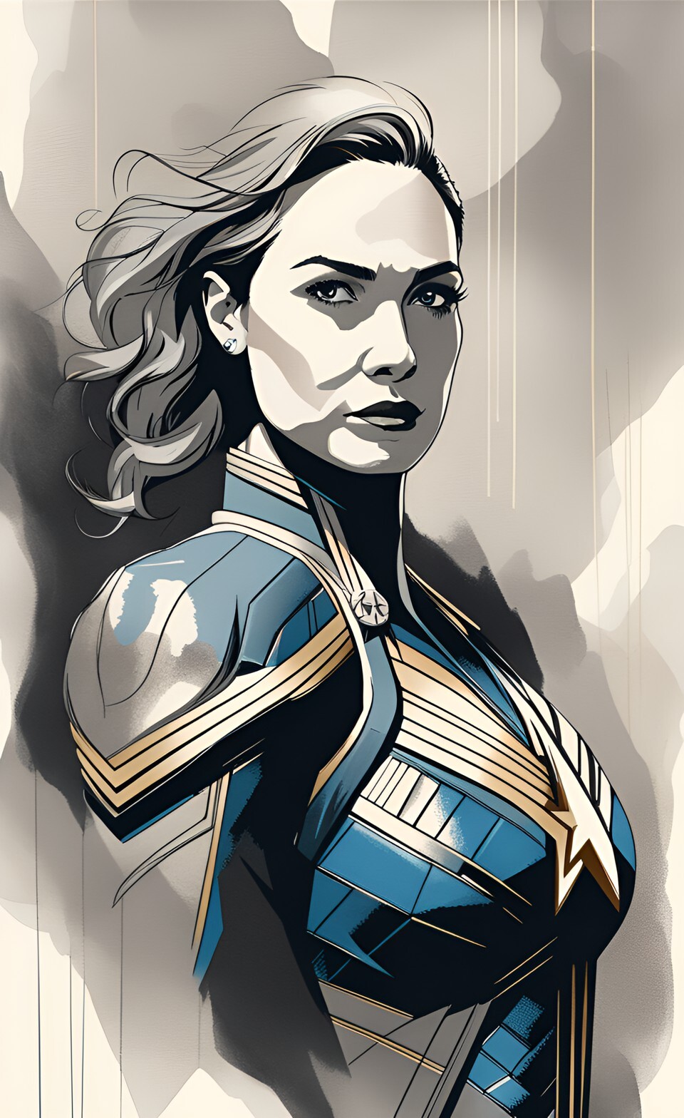 ArtStation - Gal Gadot Captain Marvel