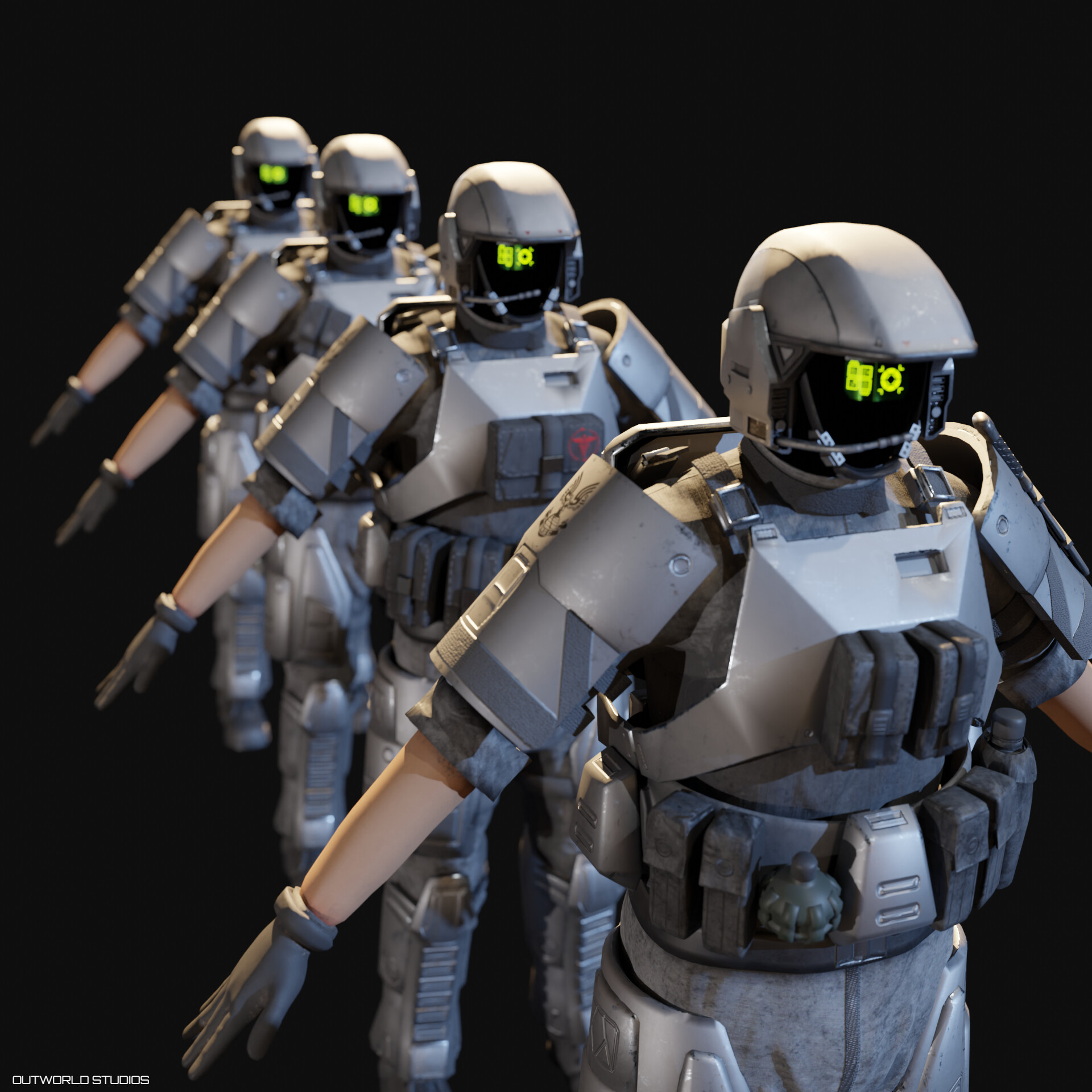 Outworld Studios - Halo Combat Evolved Marines + Kits