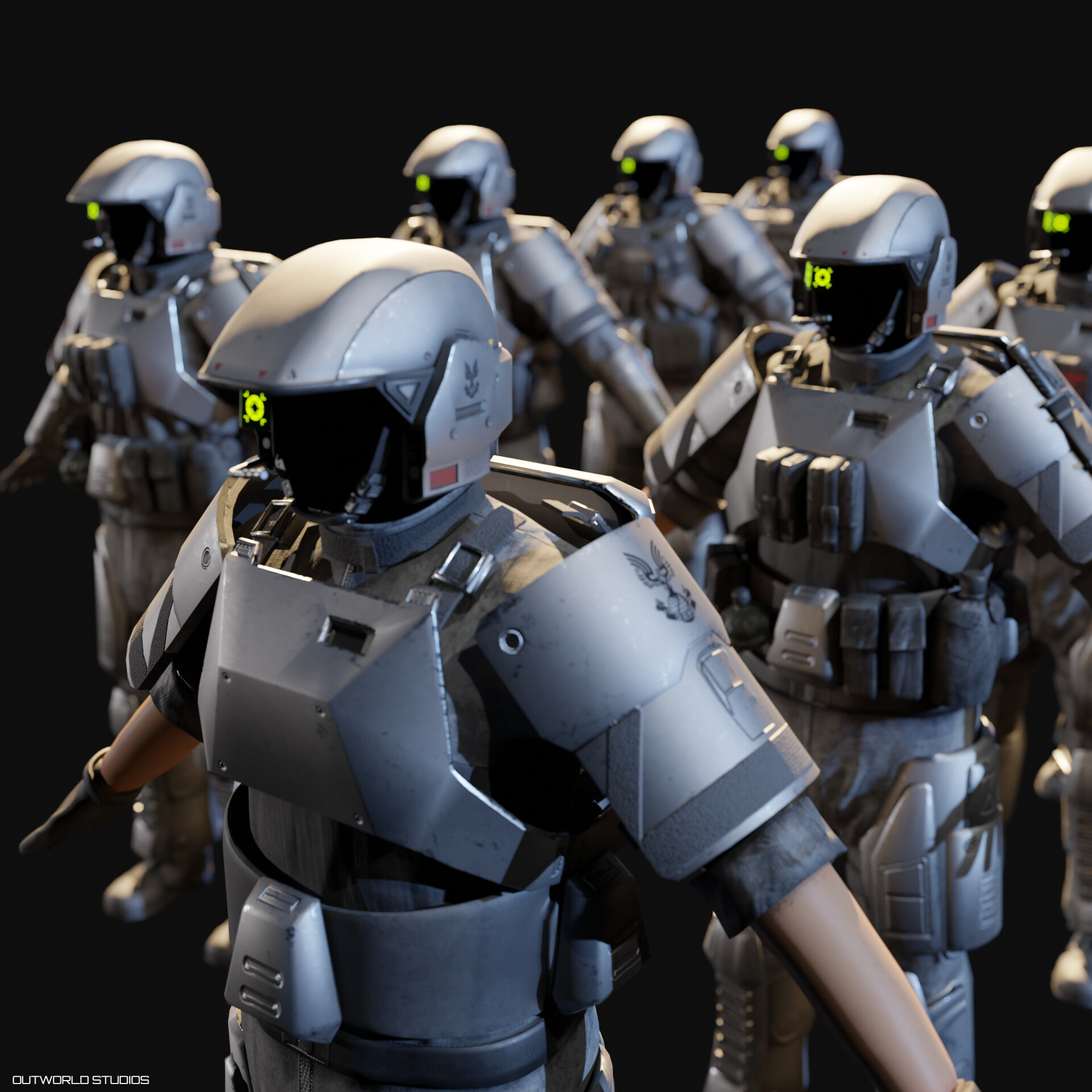 Outworld Studios - Halo Combat Evolved Marines + Kits