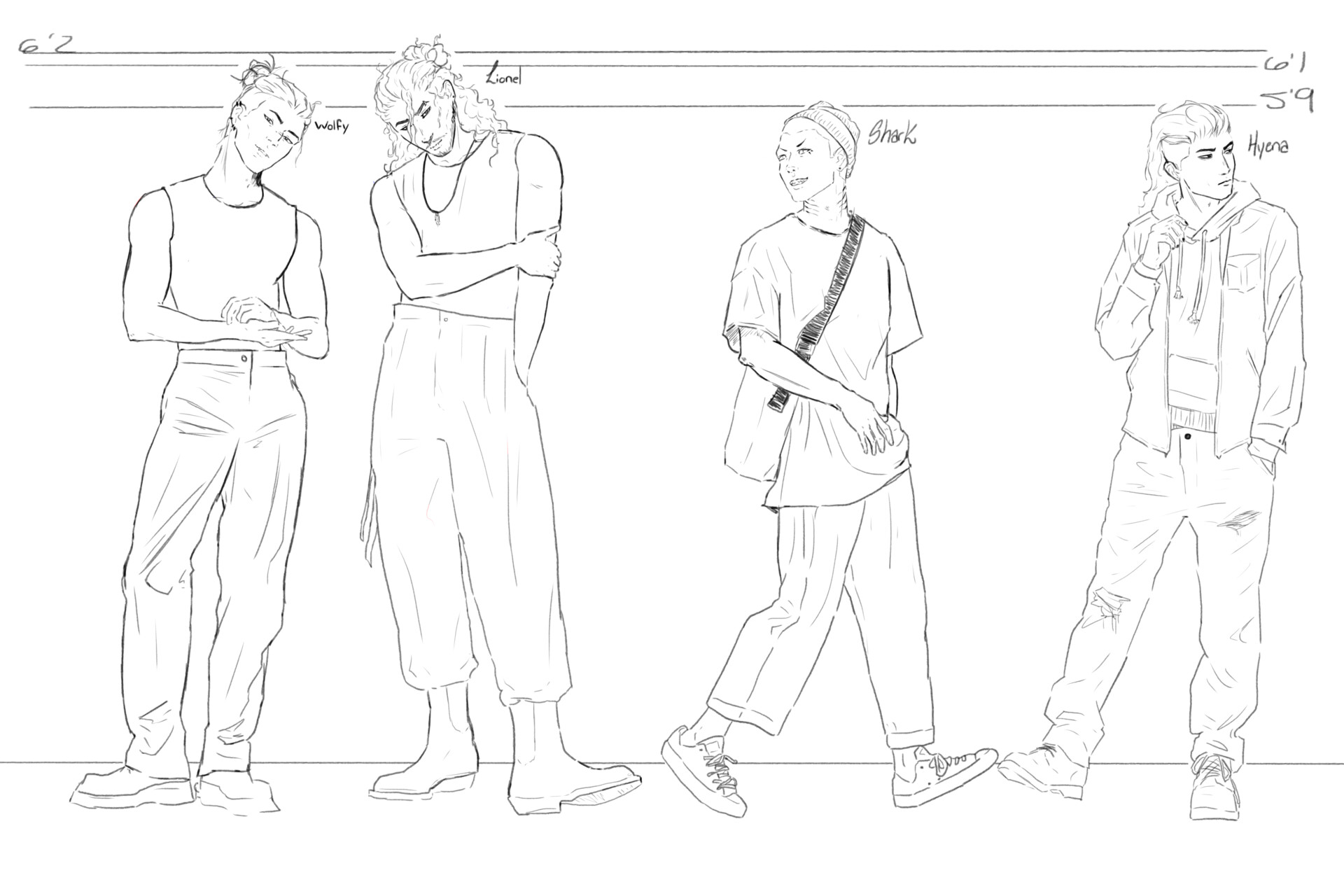 Katharina Guerrero - Character lineup // WAW project (personal)