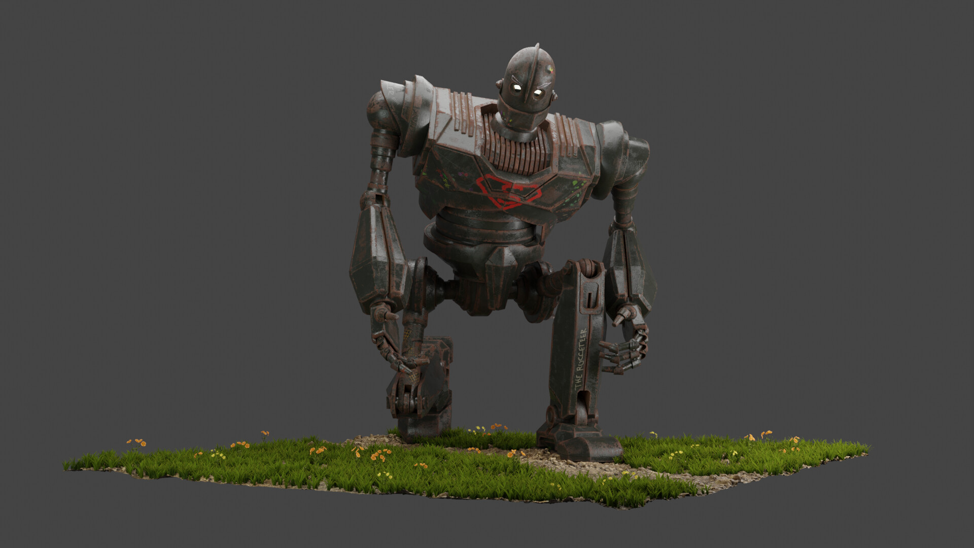 ArtStation - The Iron Giant forgotten by time