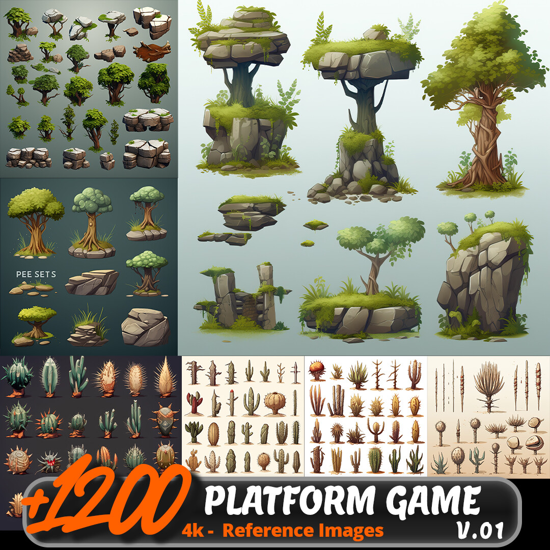 ArtStation - PLATFORM GAME VOL. 01/ 4K/ Reference Image